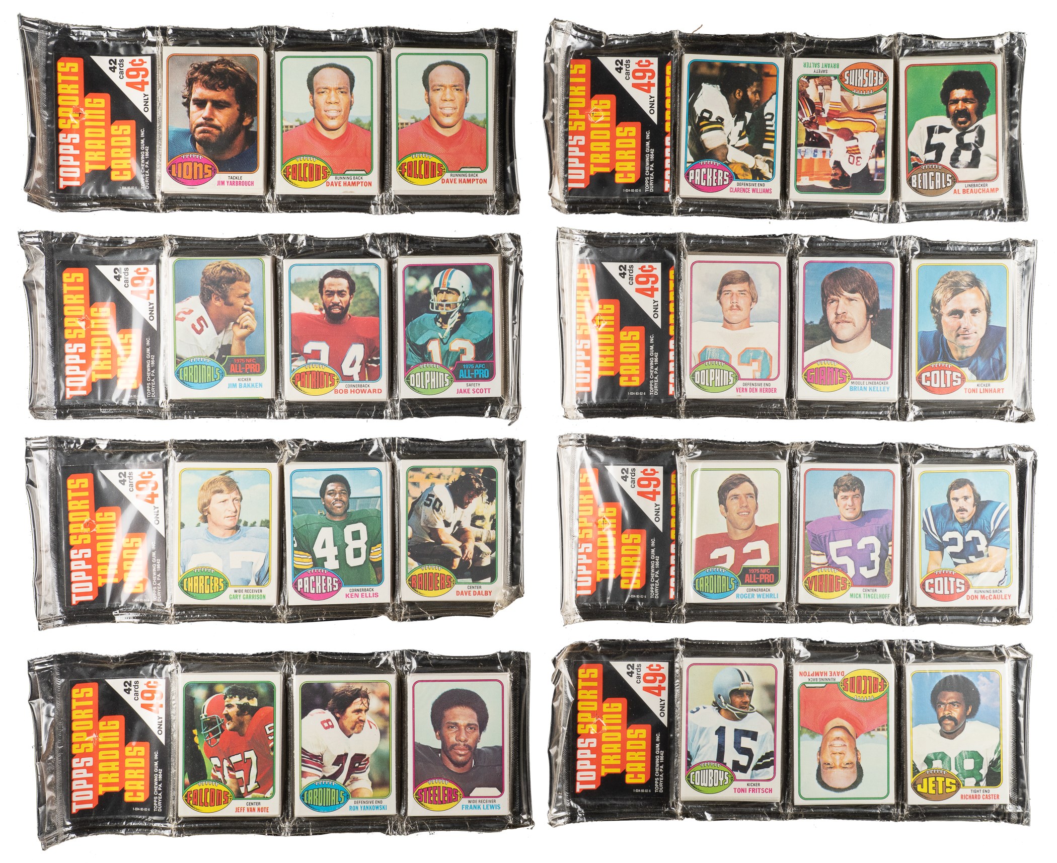 1976 Topps Football Unopened Rack Box (24 Packs) - BBCE - Including 15 ...