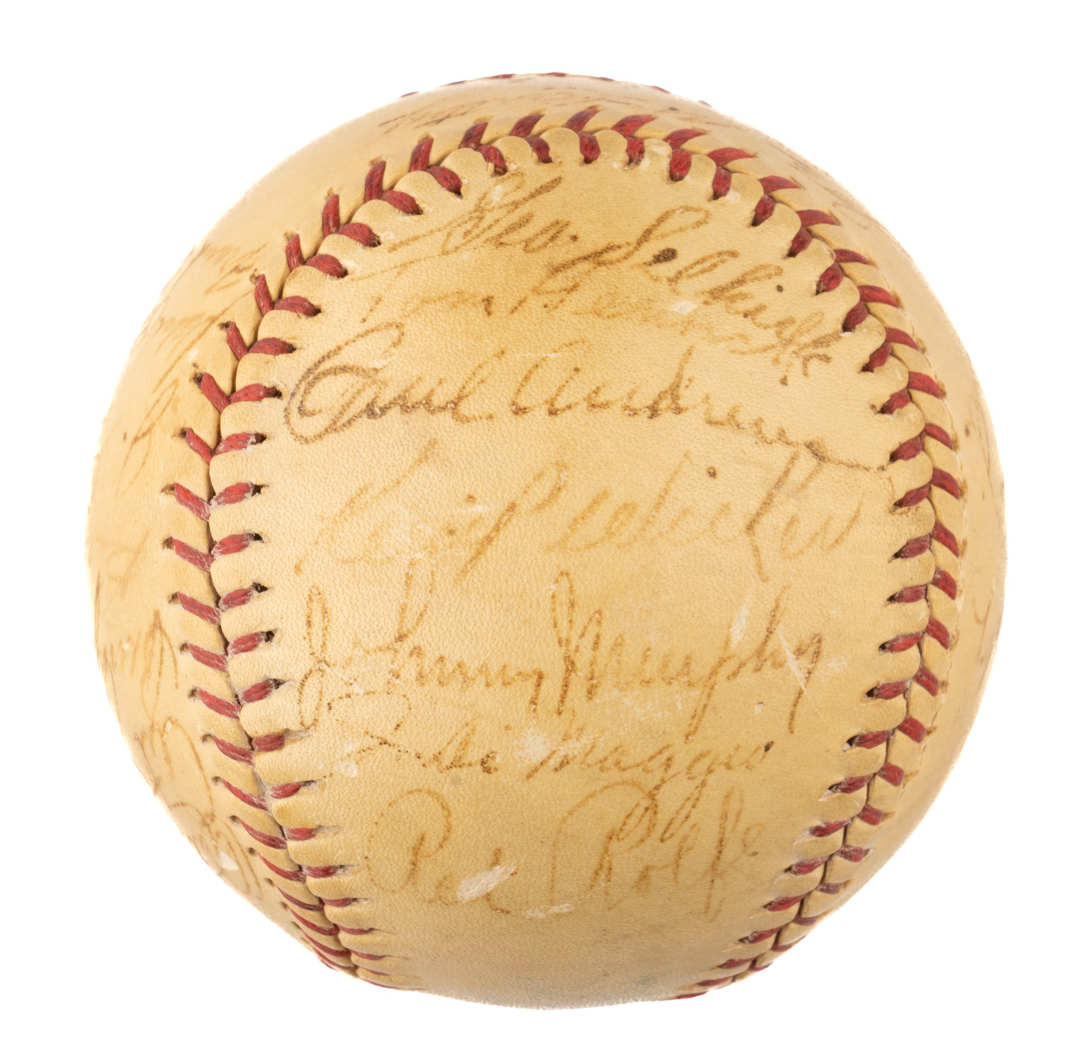 1937 New York Yankees World Champions Team-Signed Baseball with Lou ...