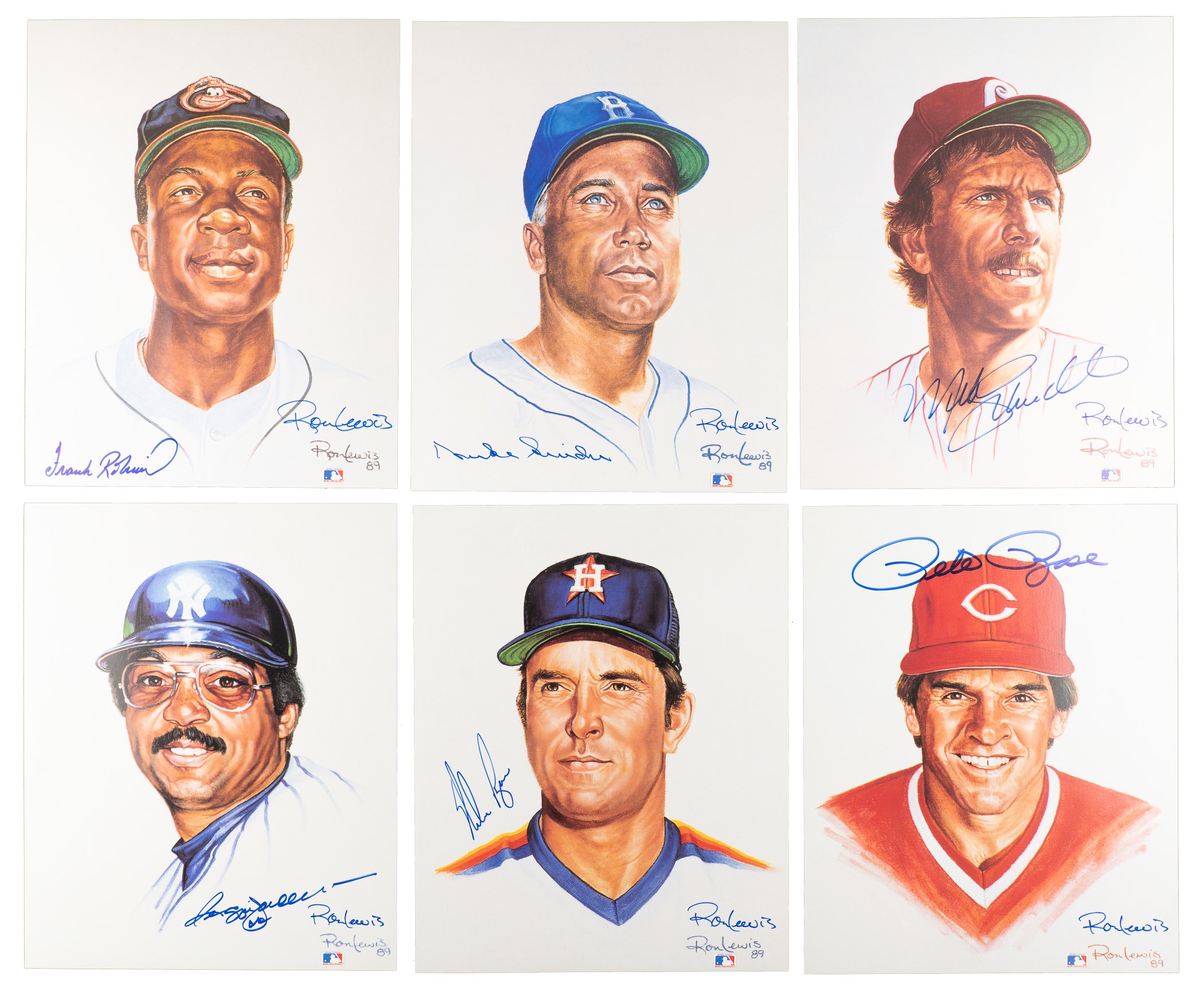 Complete Set of Signed Ron Lewis "Living Legends" Art Cards (20) with ...