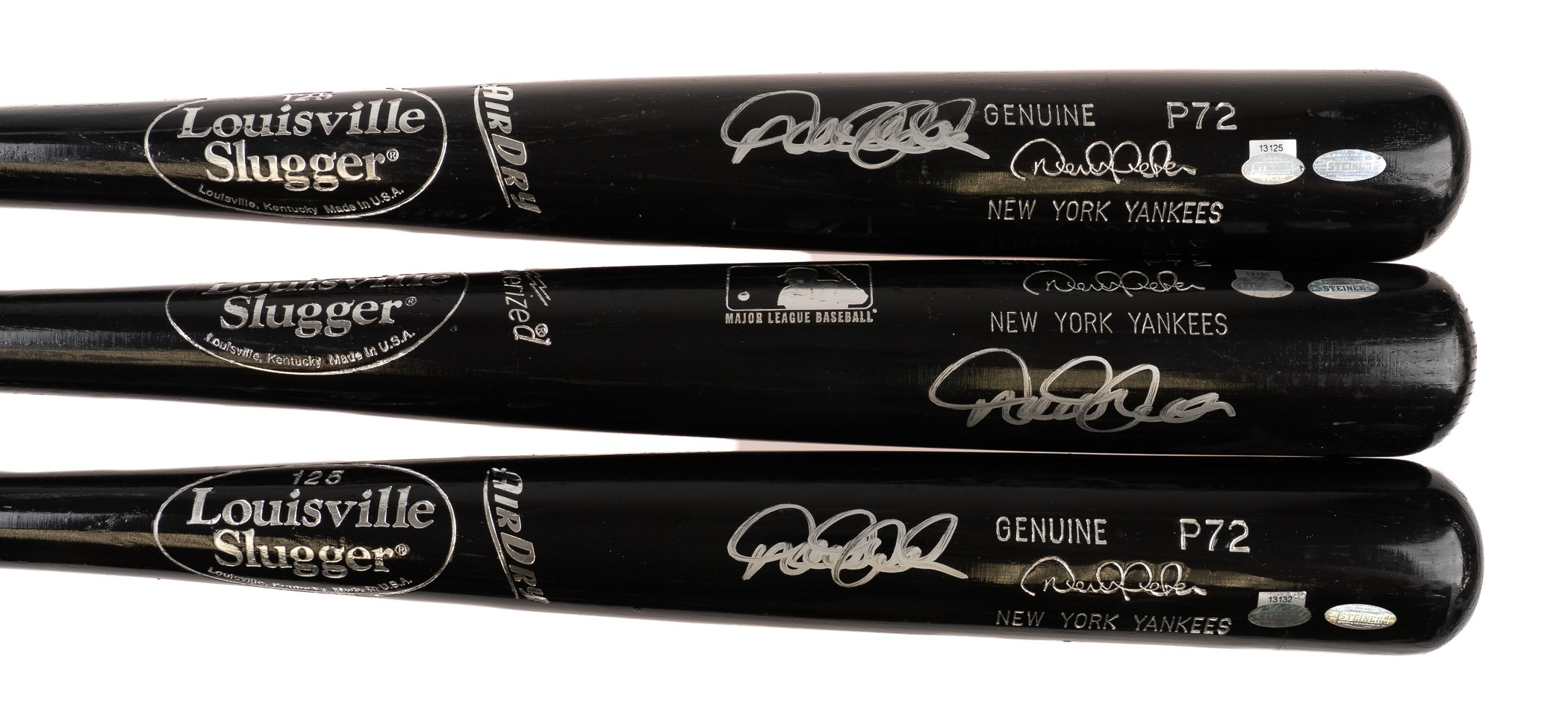 Derek Jeter New York Yankees Signed Game-Issued Bat Trio - Steiner ...
