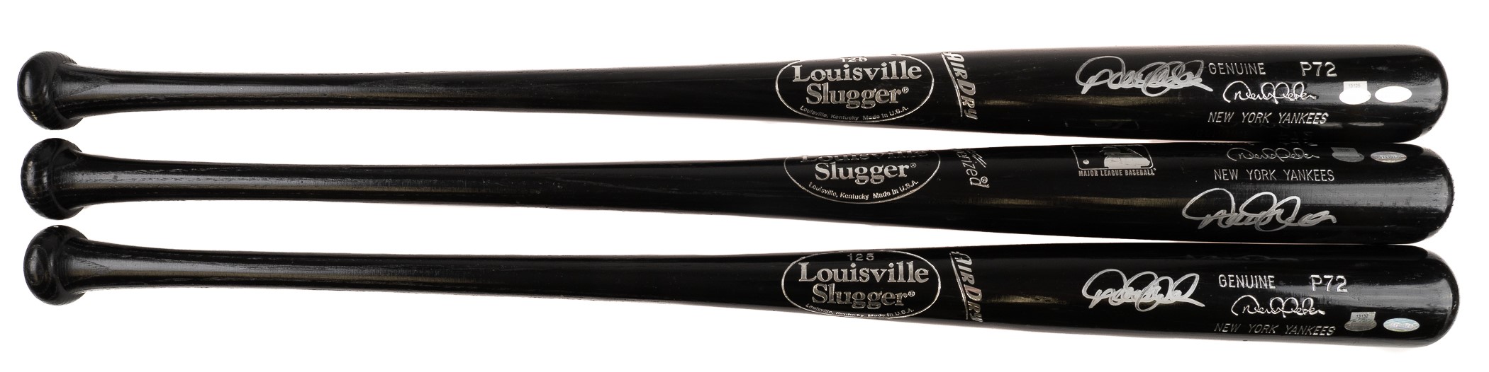Derek Jeter New York Yankees Signed Game-Issued Bat Trio - Steiner ...