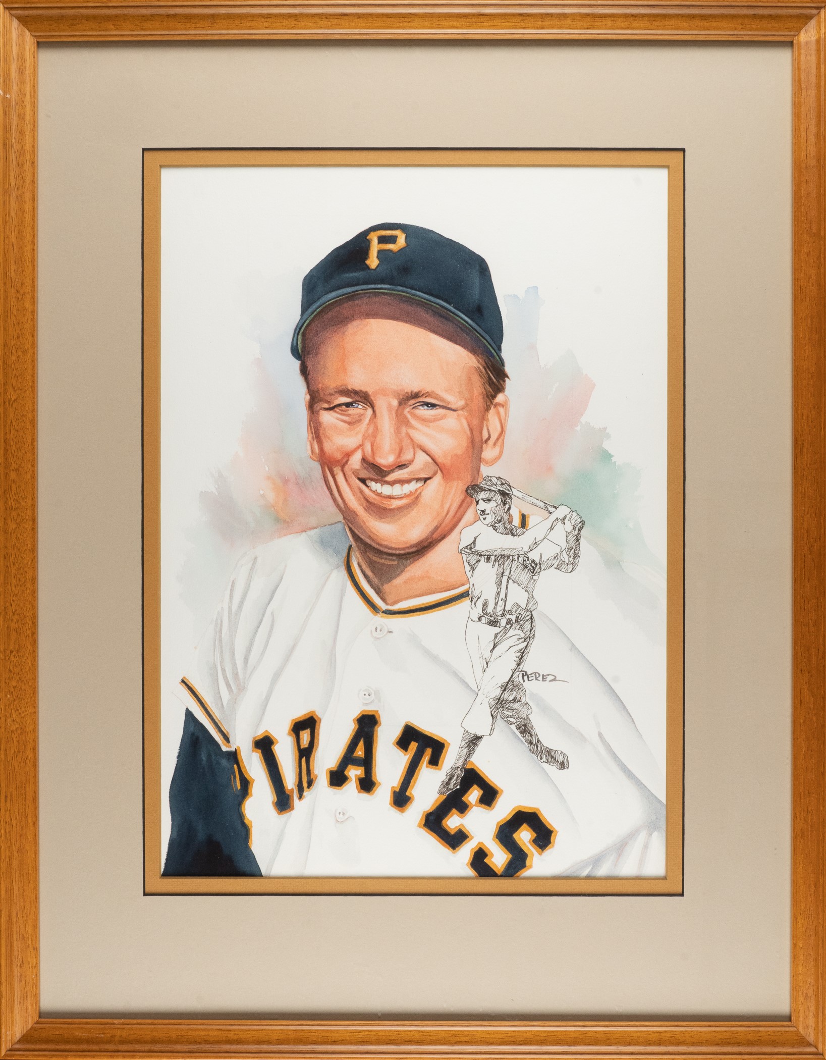Ralph Kiner Perez-Steele Hall of Fame Postcard Original Artwork | REA ...