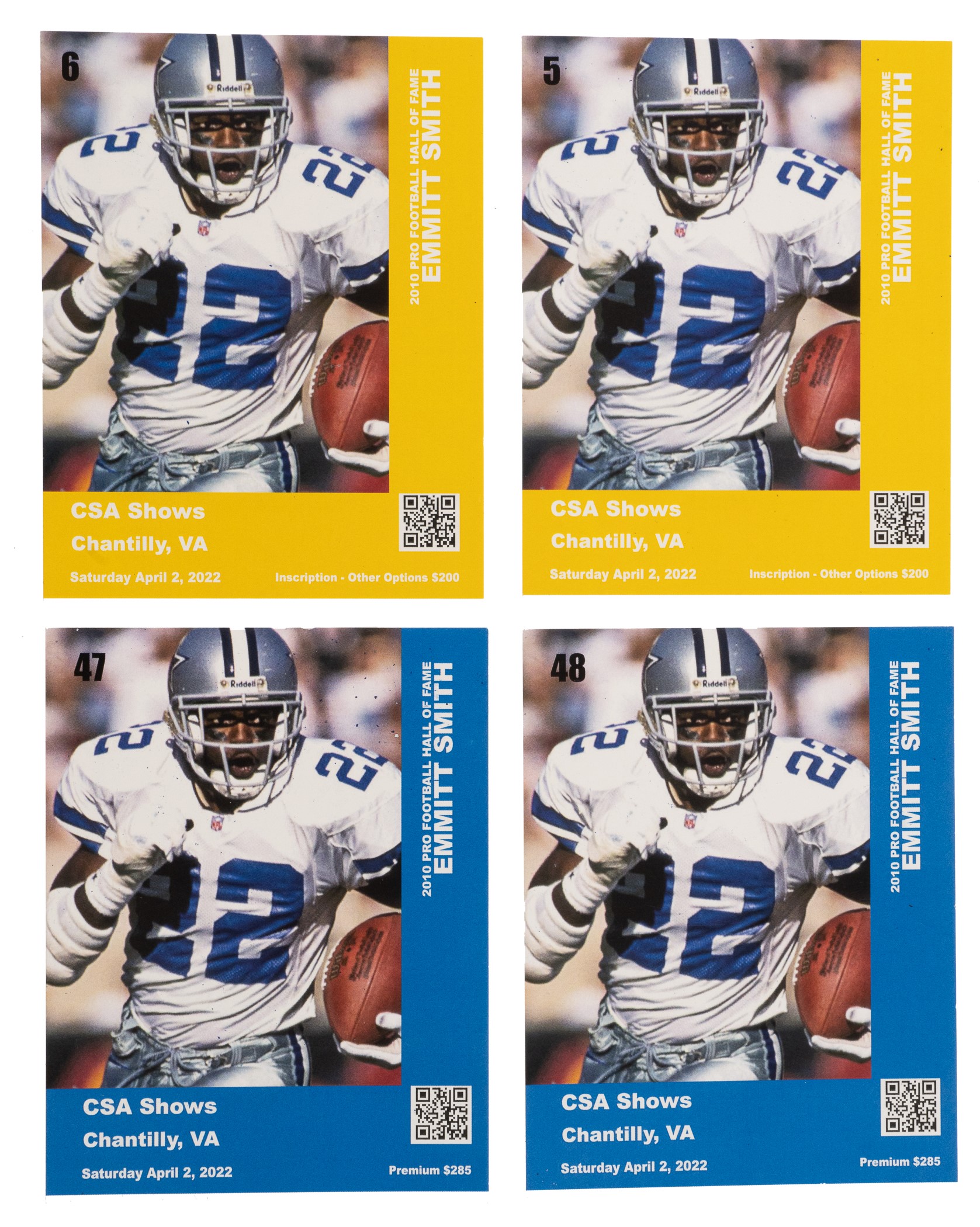 2001 Emmitt Smith Dallas Cowboys Signed Game-Used Cleats - MEARS | REA ...