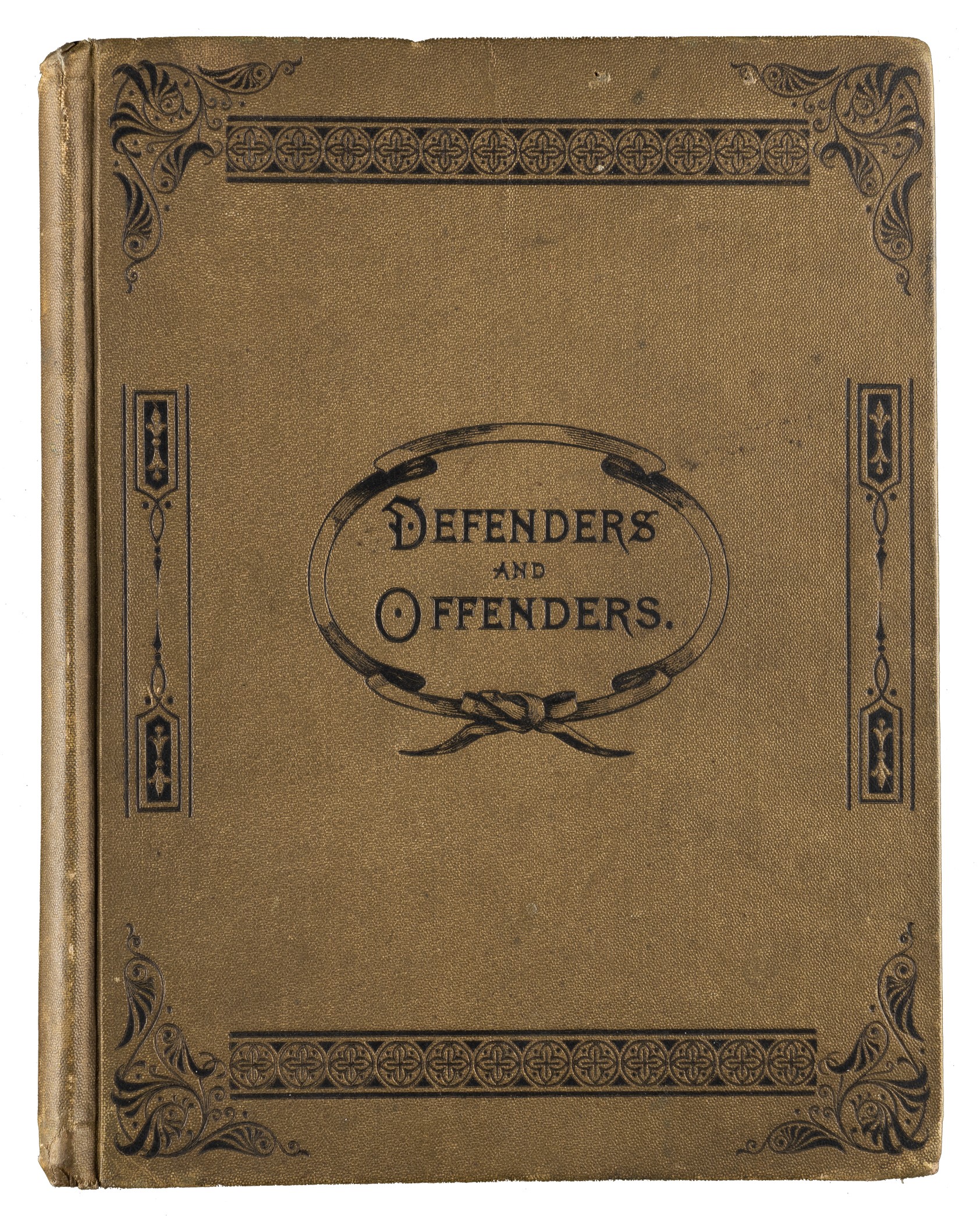1888 A70 Buchner "Defenders and Offenders" Hardbound Tobacco Premium ...