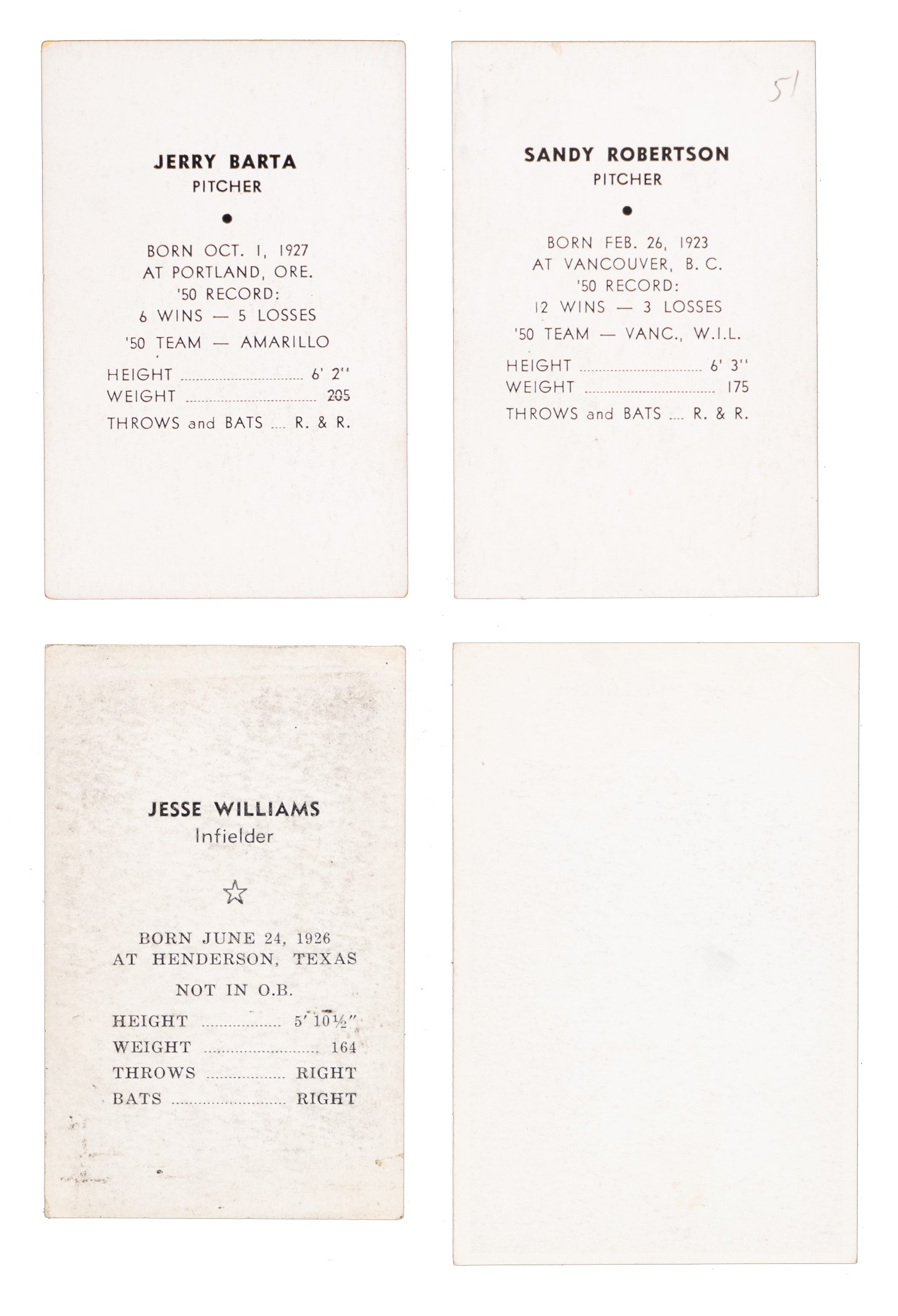 Extremely Rare 1951-1954 Vancouver Capilanos Popcorn Issue Collection ...