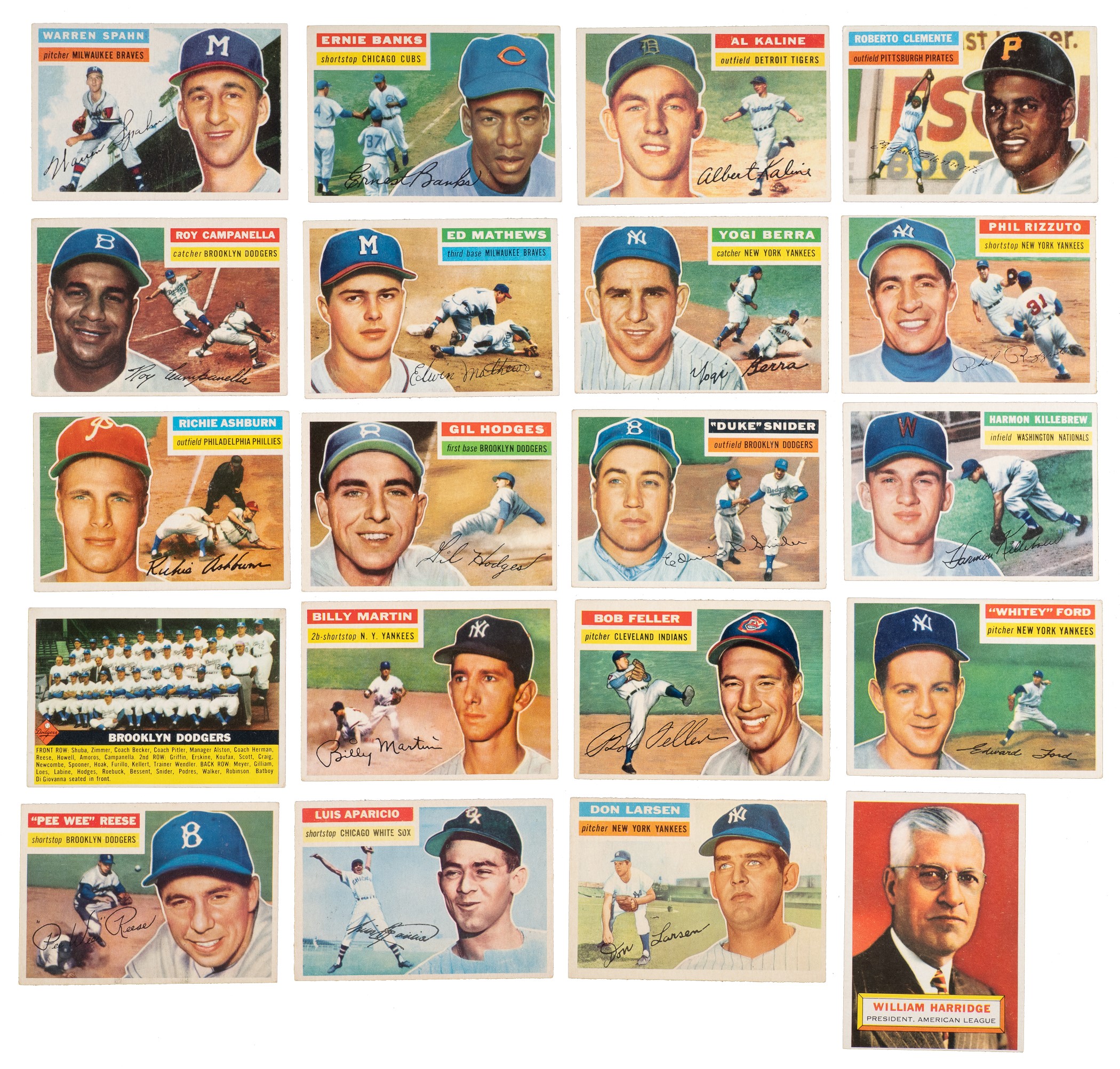 1956 Topps Complete Set (340 Plus Two Checklists) | REA Archive