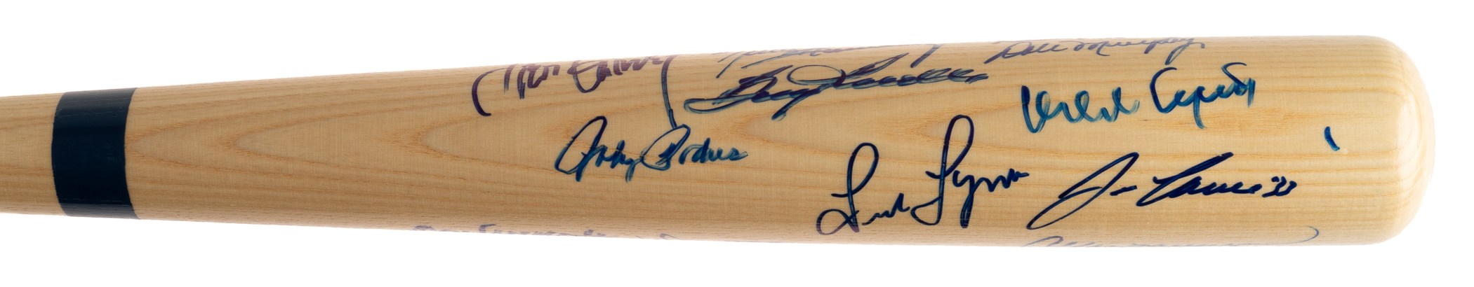 Most Valuable Player (MVP) Multisigned Bat (19 Signatures) Including ...