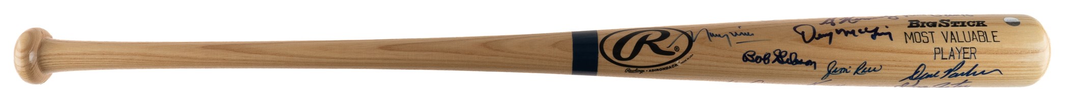 Most Valuable Player (MVP) Multisigned Bat (19 Signatures) Including ...