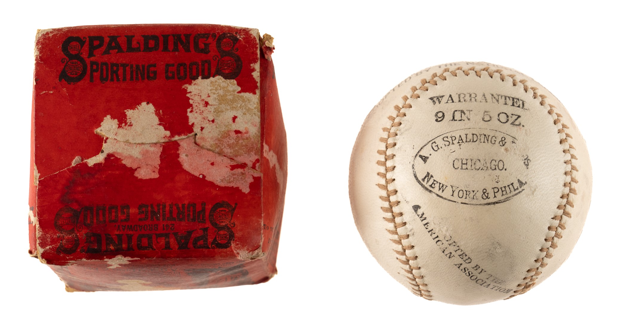 1883-1889 Spalding Official National League Baseball with Original Box ...