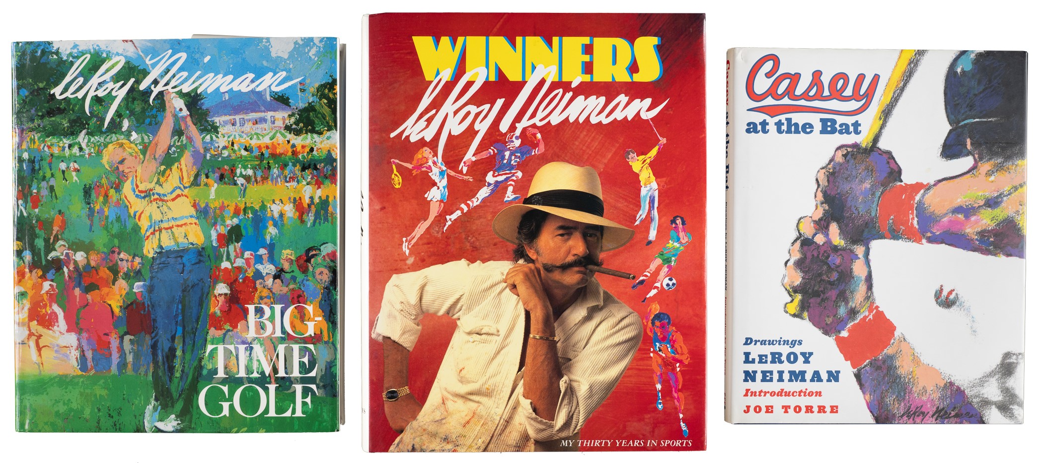 1983 to 2002 LeRoy Neiman Book Trio: Winners, Big Time Golf, and Casey ...