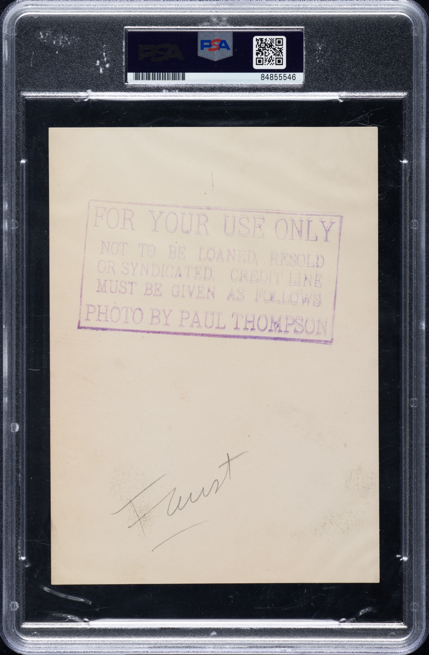 Circa 1911 Charlie "Victory" Faust Original Paul Thompson Photograph ...