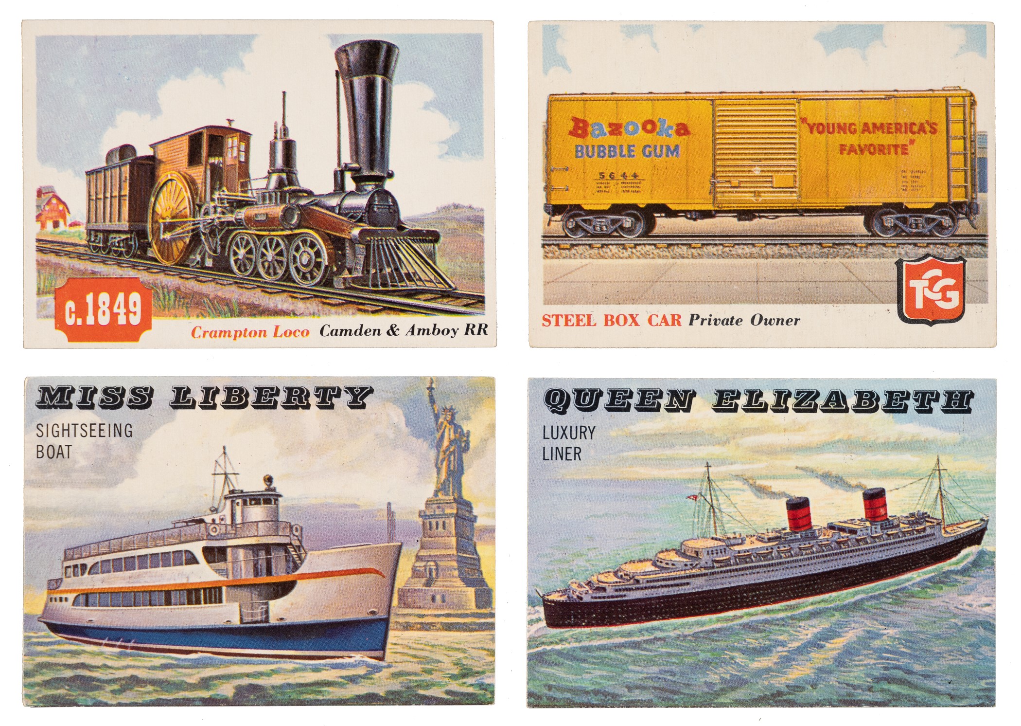 1955 Topps "Rails and Sails" Complete Set (200) | REA Archive