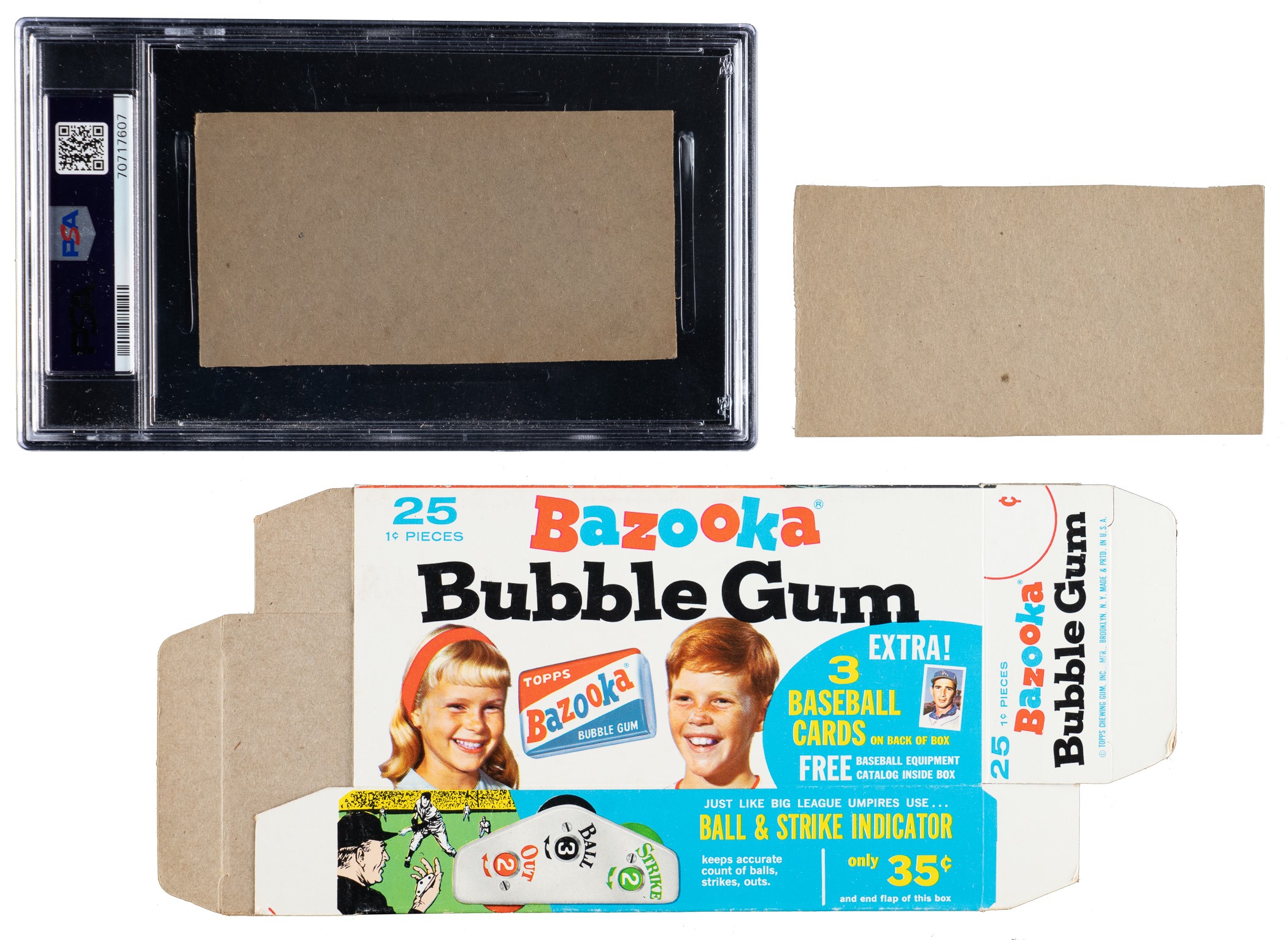 1965 and 1966 Bazooka Panel and Complete Box Trio Including Mickey ...