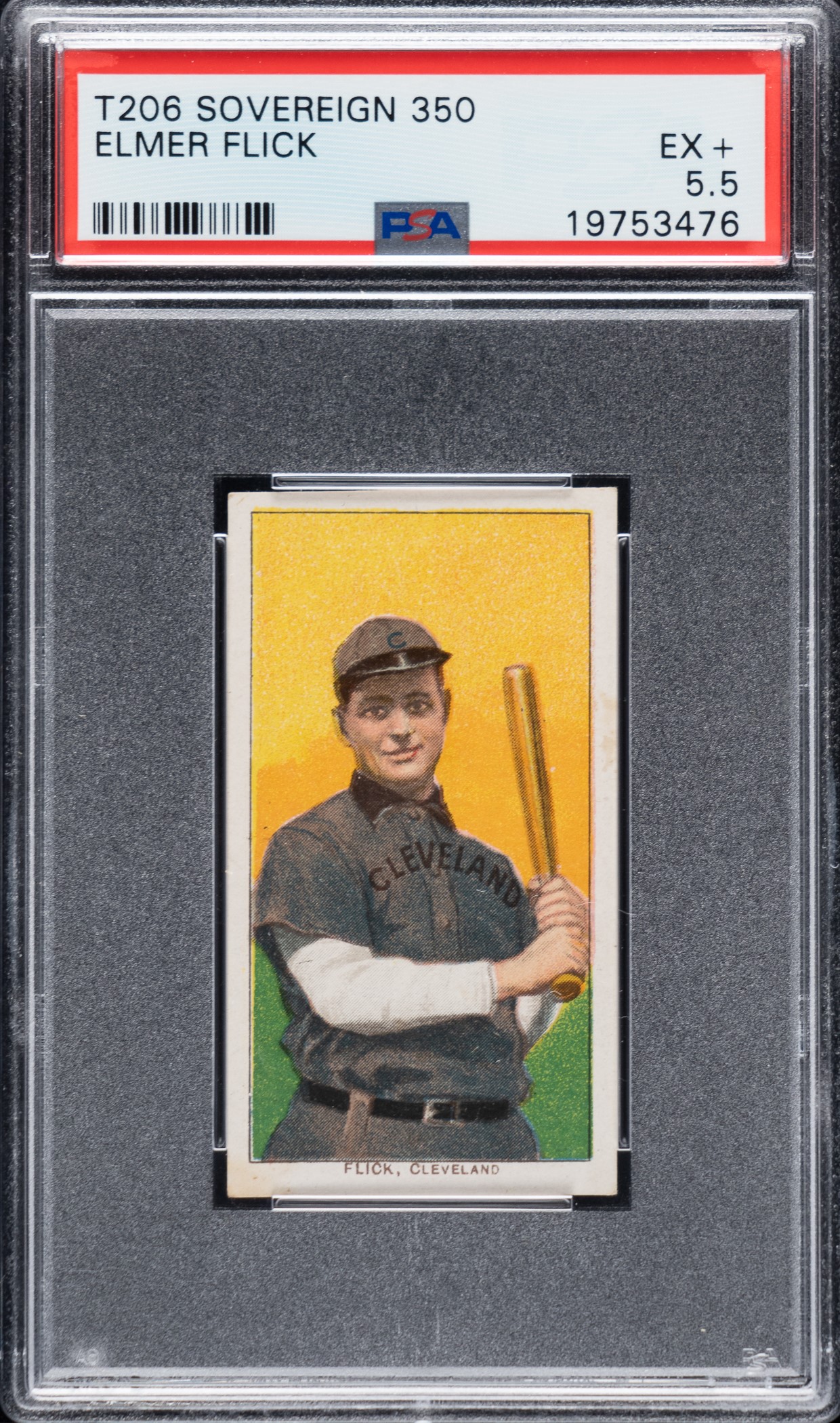 1909-1911 T206 White Border Elmer Flick PSA EX+ 5.5 - Sovereign 350 ...
