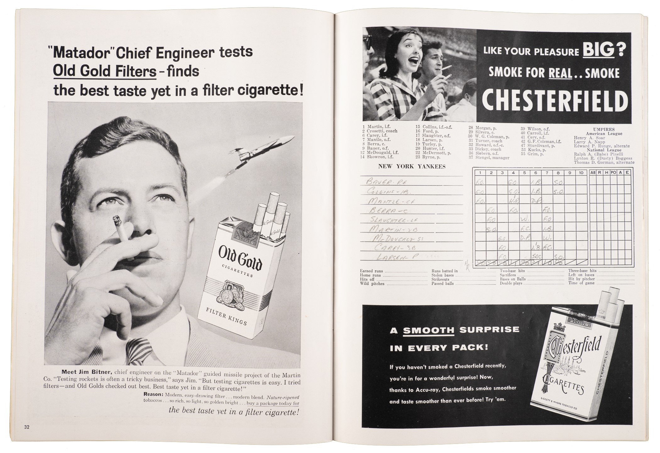 1956 New York Yankees vs. Brooklyn Dodgers World Series Program ...