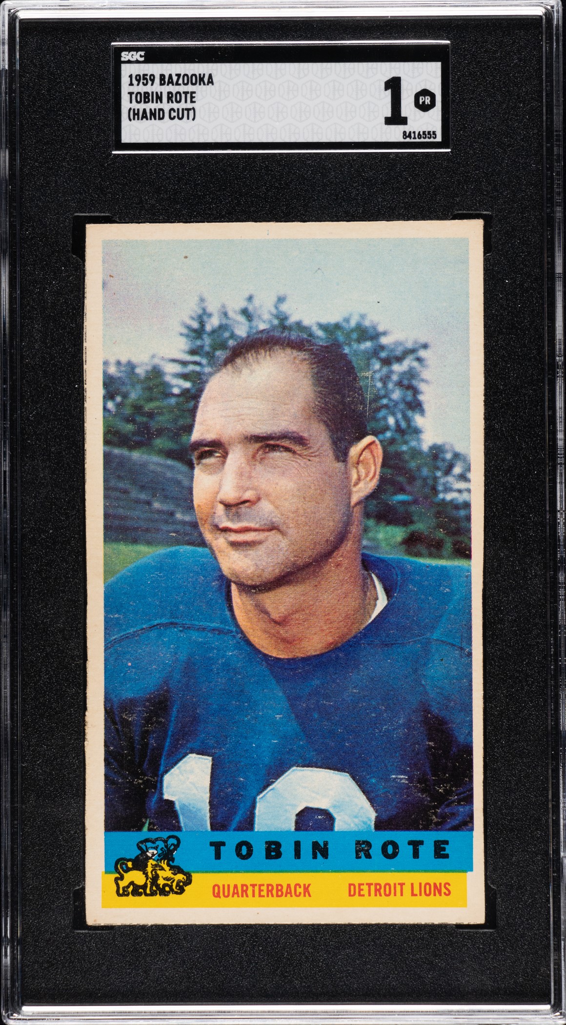 1959 Bazooka Football Tobin Rote SGC POOR 1 | REA Archive