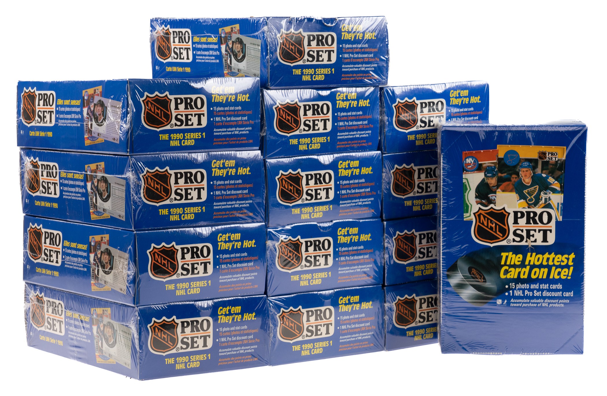 1990-1991 Pro Set Hockey Factory Sealed Unopened Wax Box Collection (14 ...