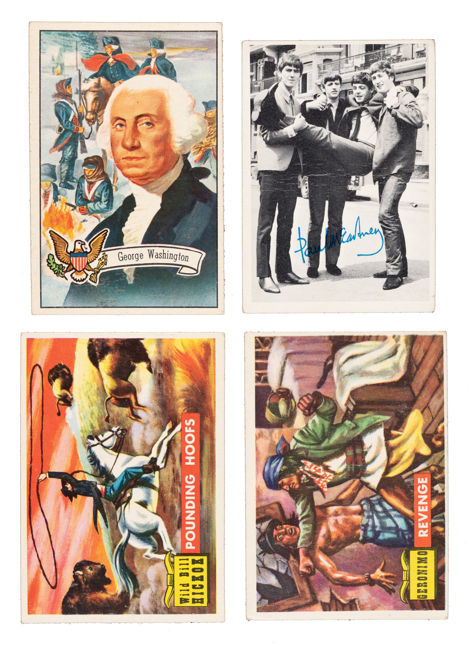 1956 to 1972 Topps "Beatles," "Round-Up," and "U.S. Presidents ...