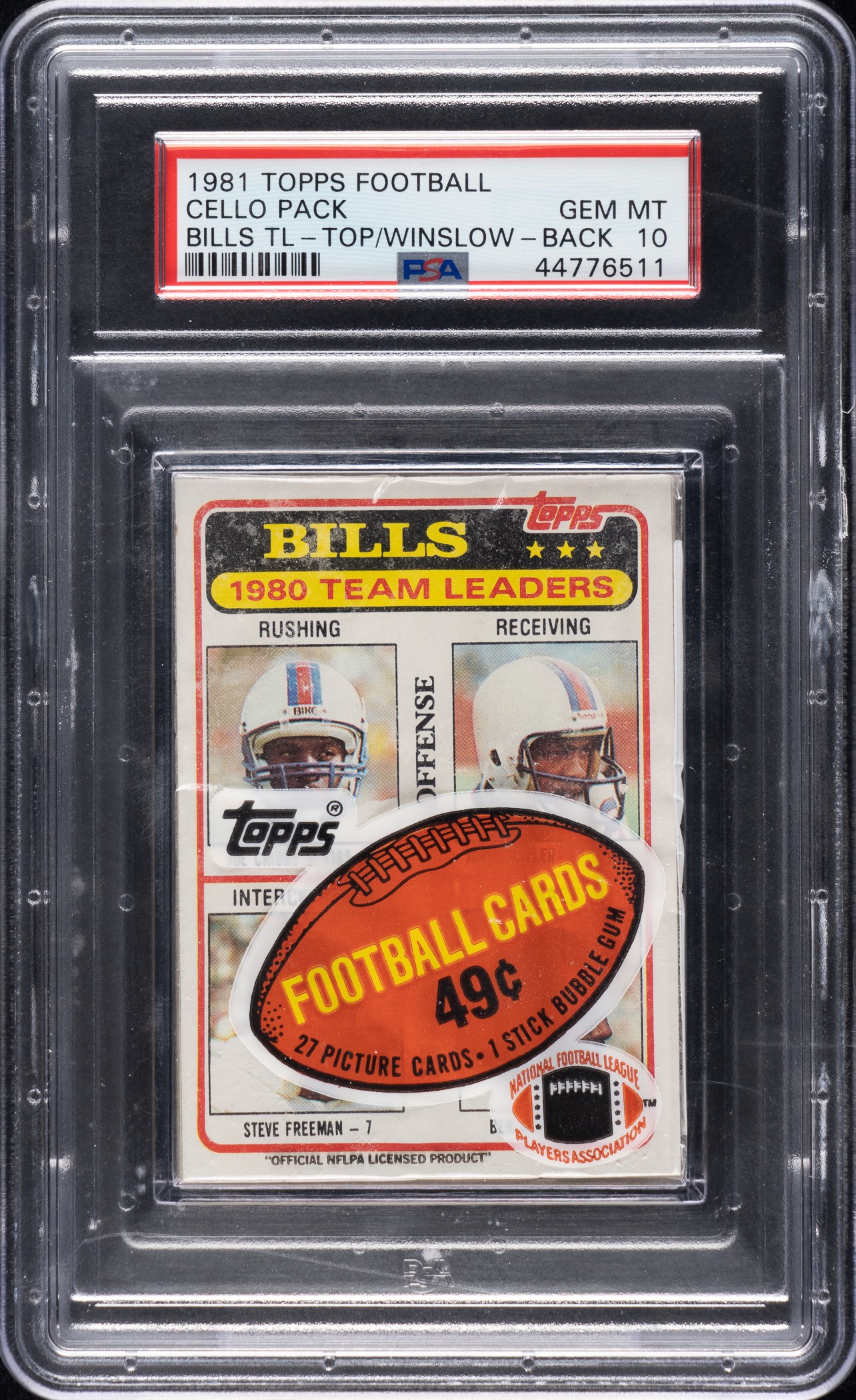 1981 Topps Football Unopened Cello Pack PSA GEM MINT 10 - Kellen ...