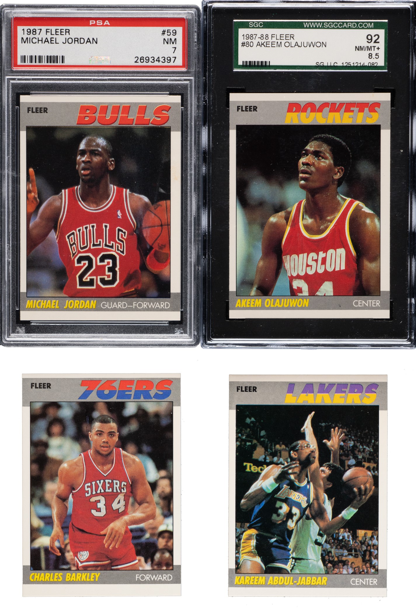 1987-1988 Fleer Basketball Complete Set (132) Including #59 Michael ...