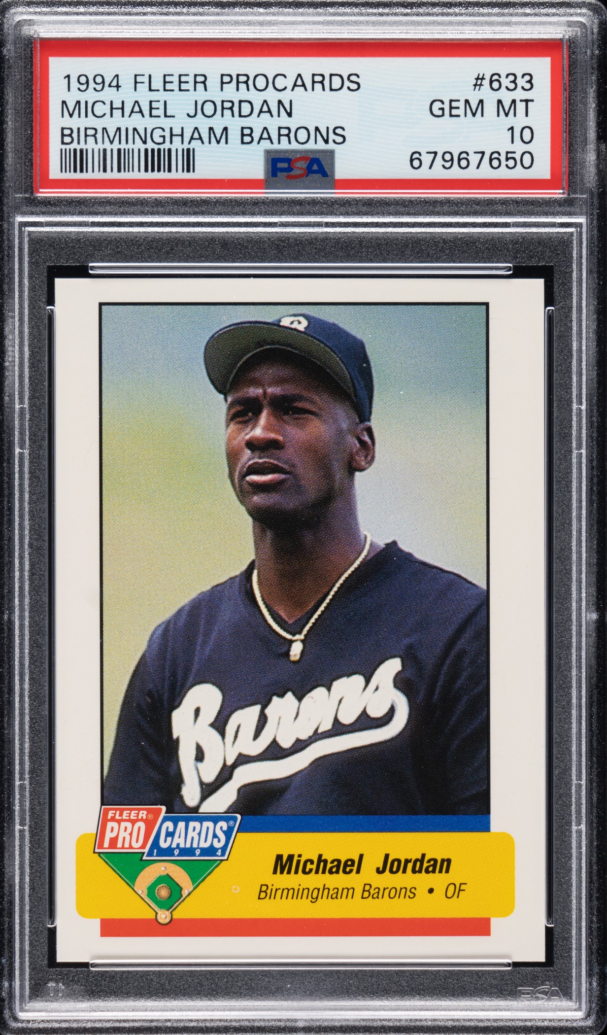 1994 Fleer Procards #633 Michael Jordan PSA GEM MINT 10 | REA Archive