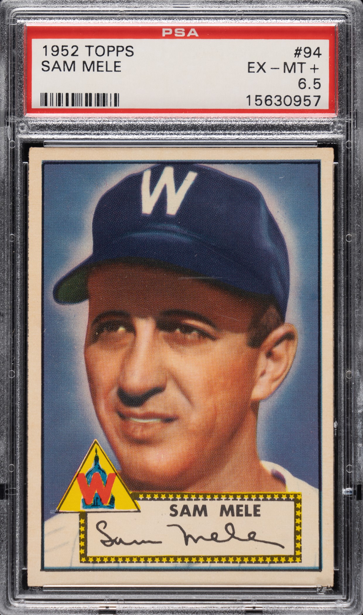 1952 Topps #94 Sam Mele PSA EX-MT+ 6.5 | REA Archive
