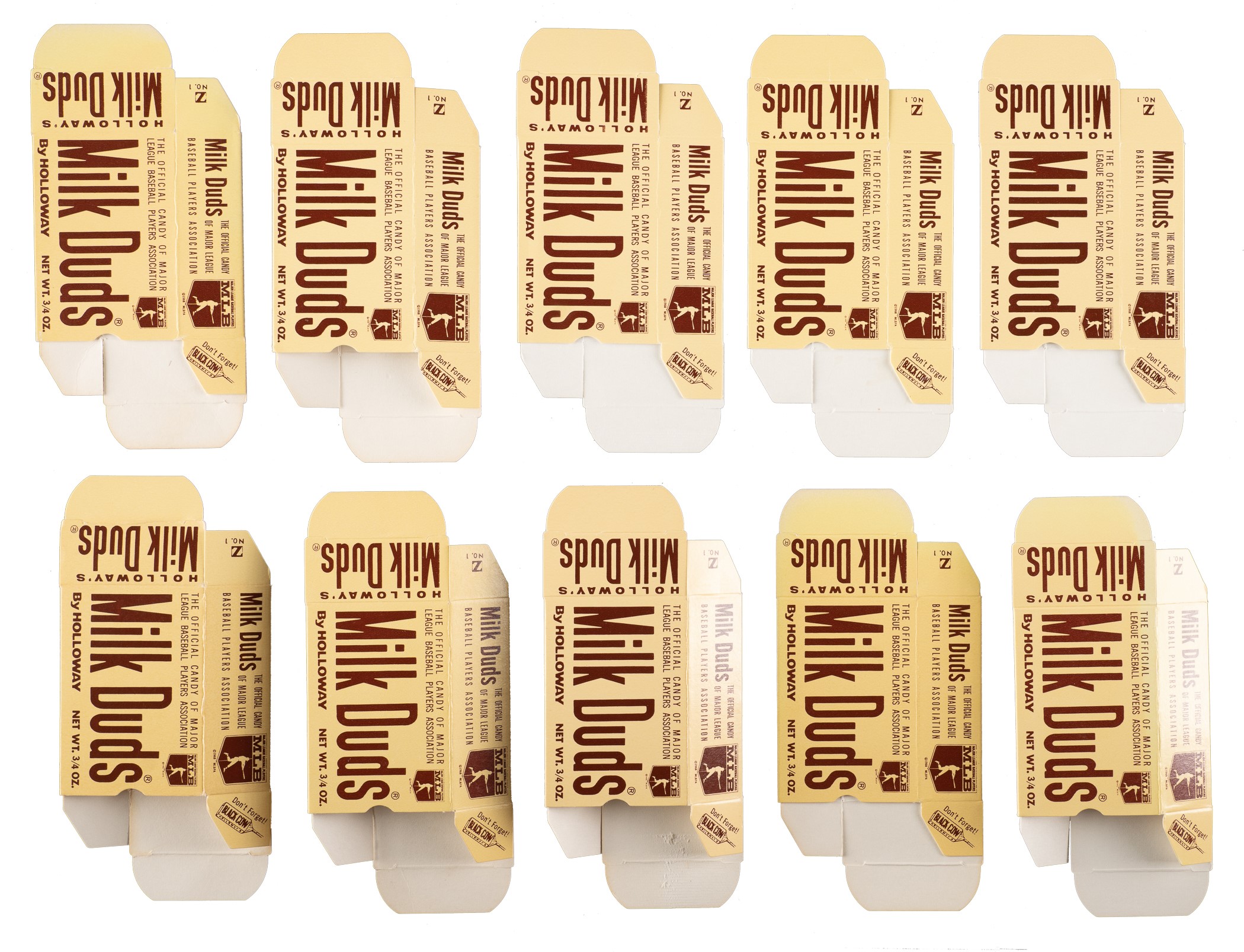 1971 Milk Duds Full Box Collection (10) | REA Archive