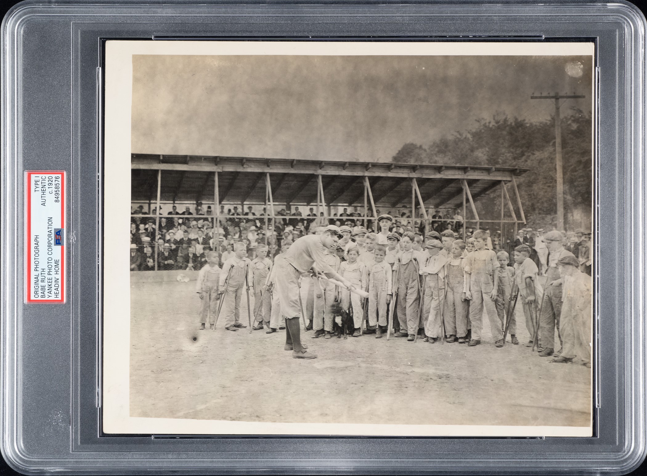 Circa 1920 Babe Ruth Headin' Home Original Yankee Photo Corporation ...