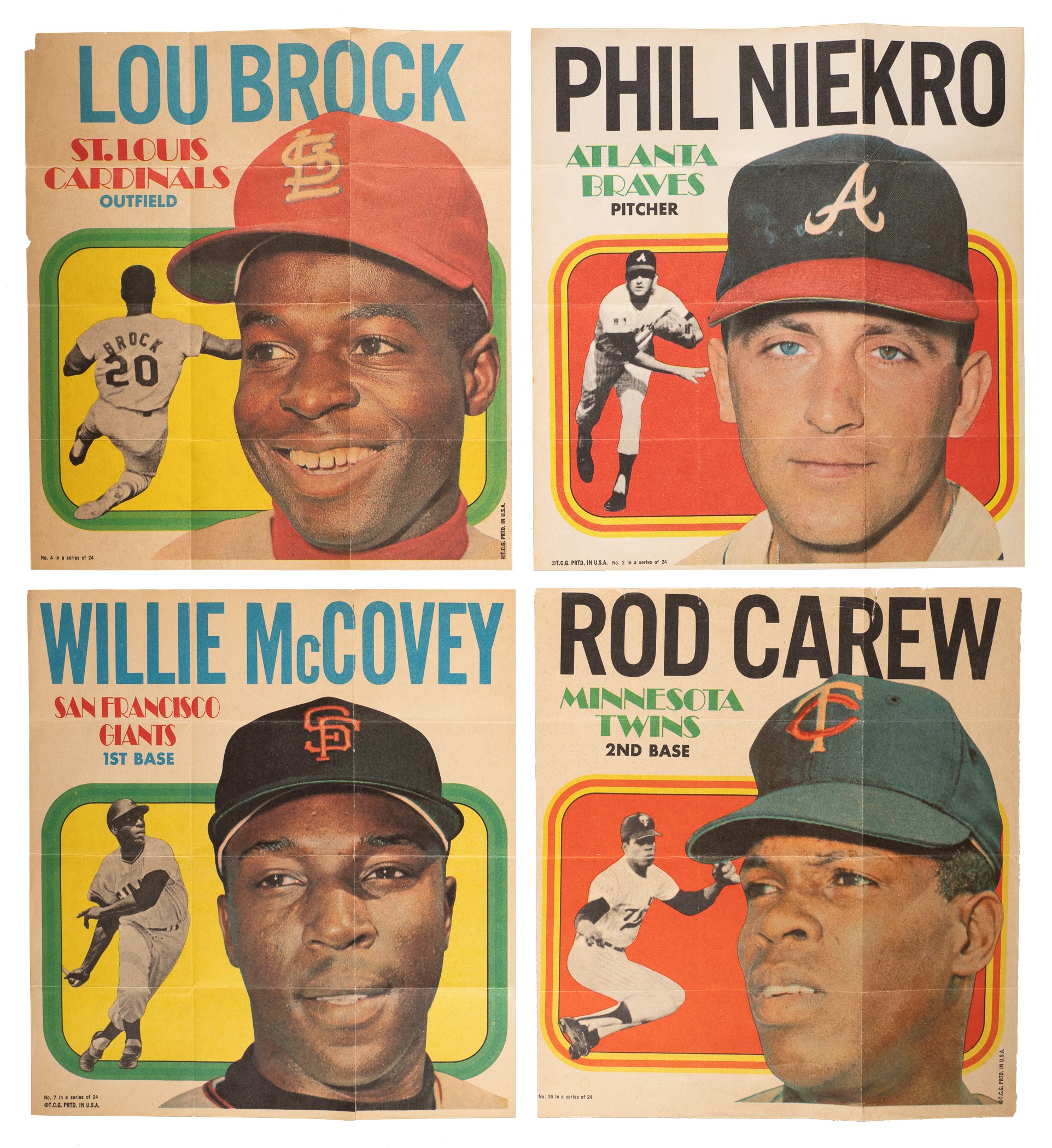 1970 Topps Posters Collection (75) Including Near-Complete and Partial ...