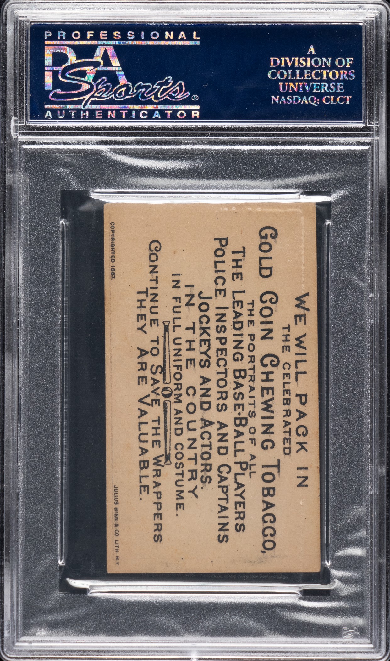 1887 N284 Buchner Gold Coin Salvini PSA EX-MT 6 - The ONLY PSA-Graded ...