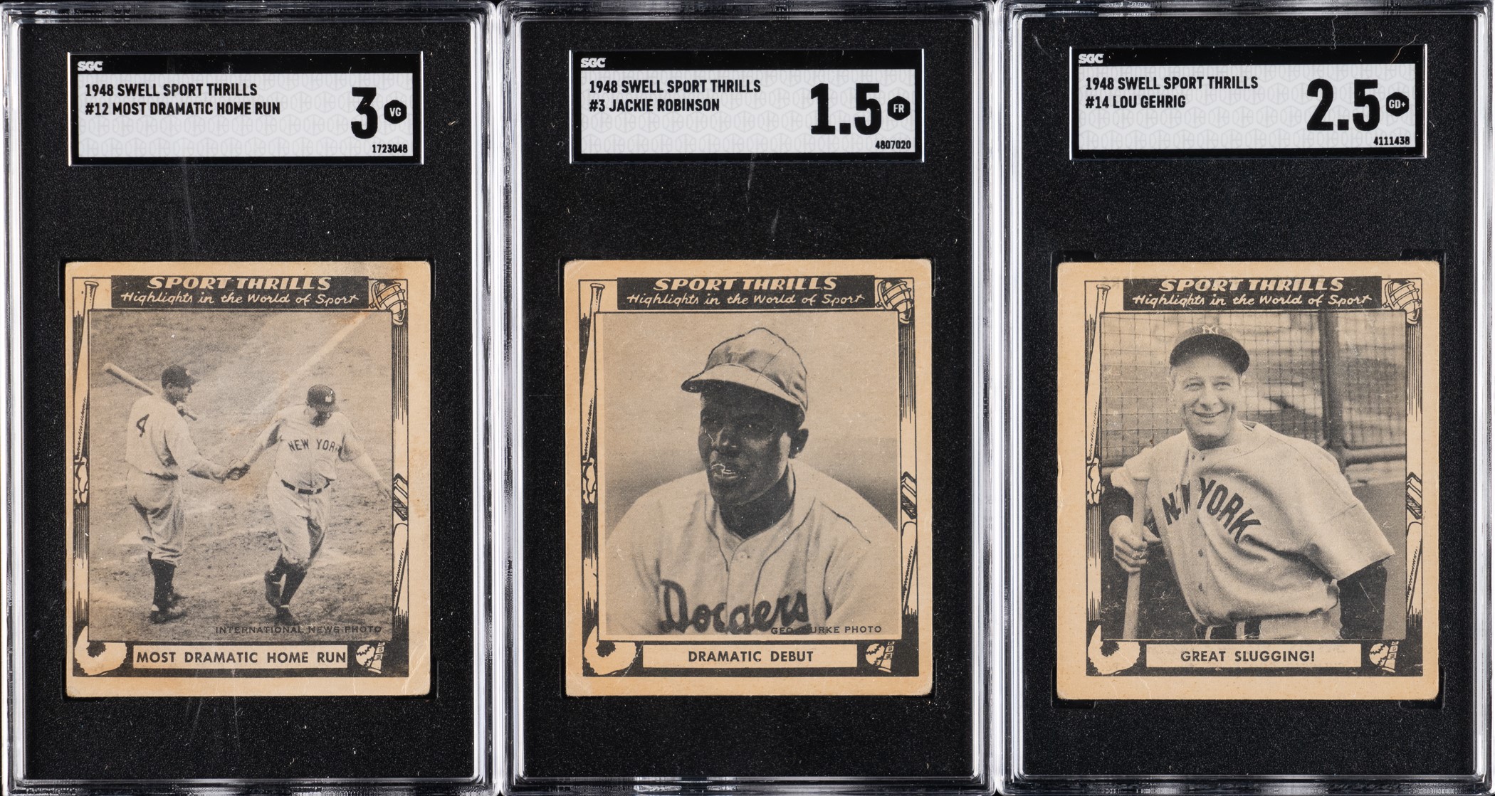 1948 Swell Bubble Gum Sport Thrills Complete Set (20) | REA Archive