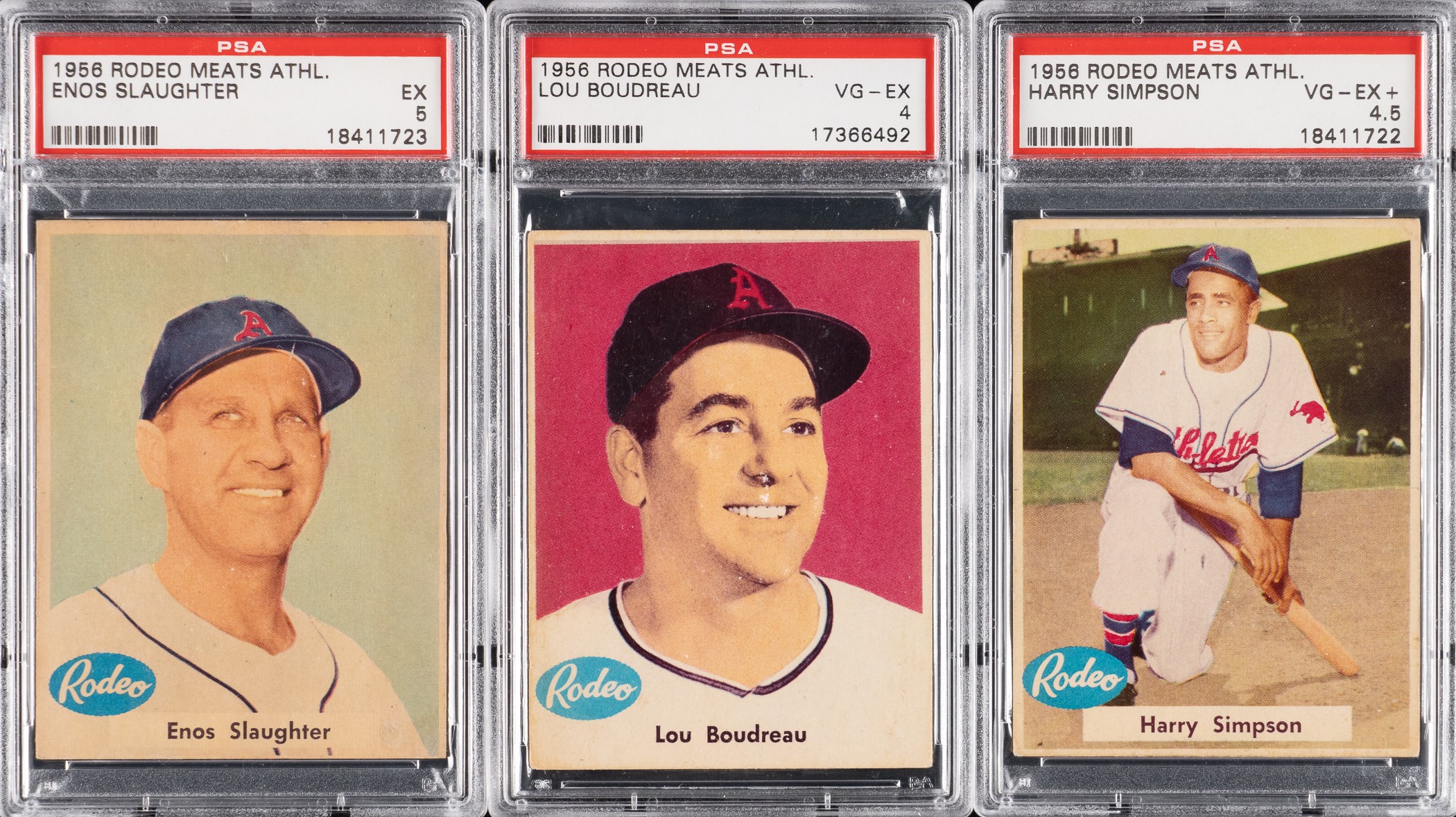 1956 Rodeo Meats Athletics PSA-Graded Complete Set (12) | REA Archive