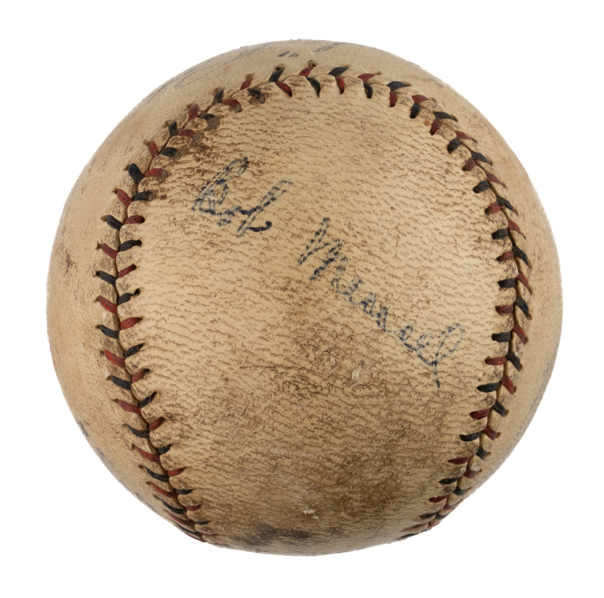 1924 Babe Ruth and Bob Meusel Signed Baseball - Ruth Home Run Ball ...