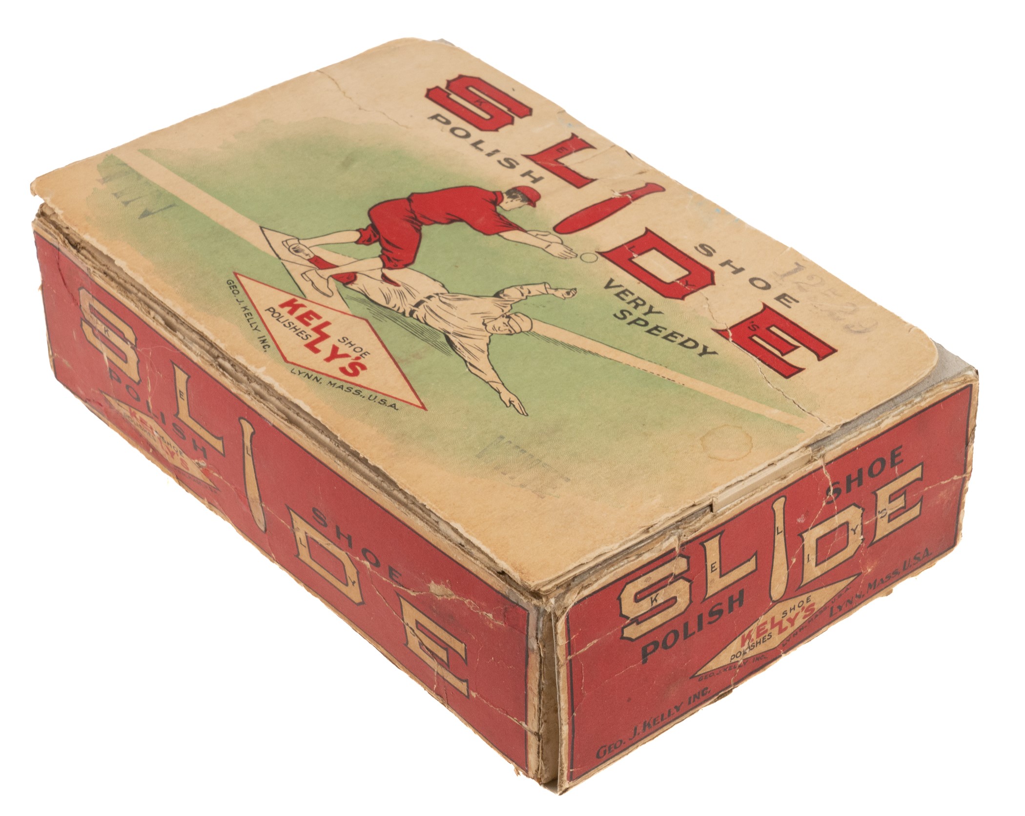 Circa 1920s Kelly's Slide Shoe Polish and Display Box | REA Archive