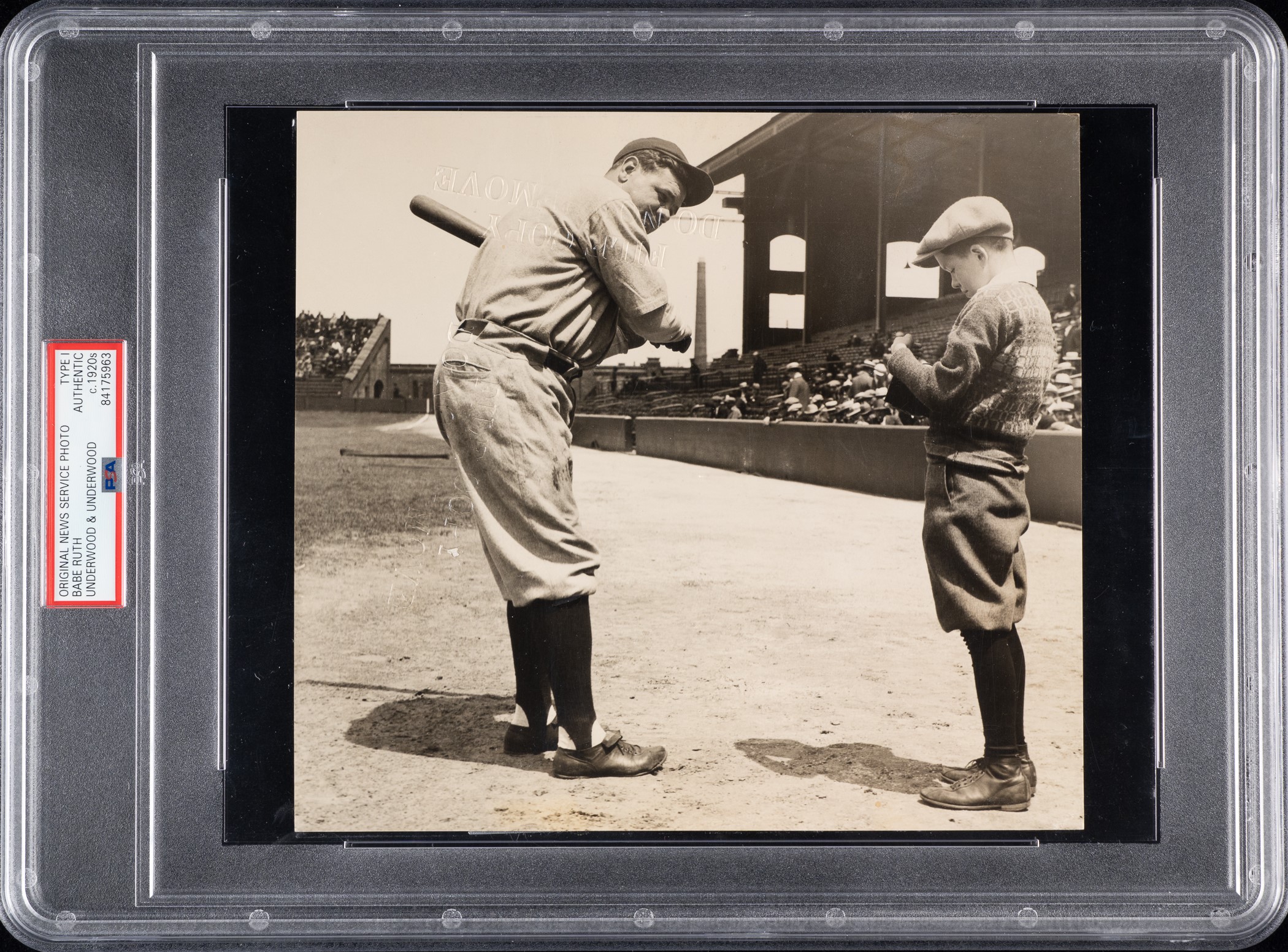 Circa 1920s Babe Ruth Original Underwood & Underwood Photograph PSA/DNA ...