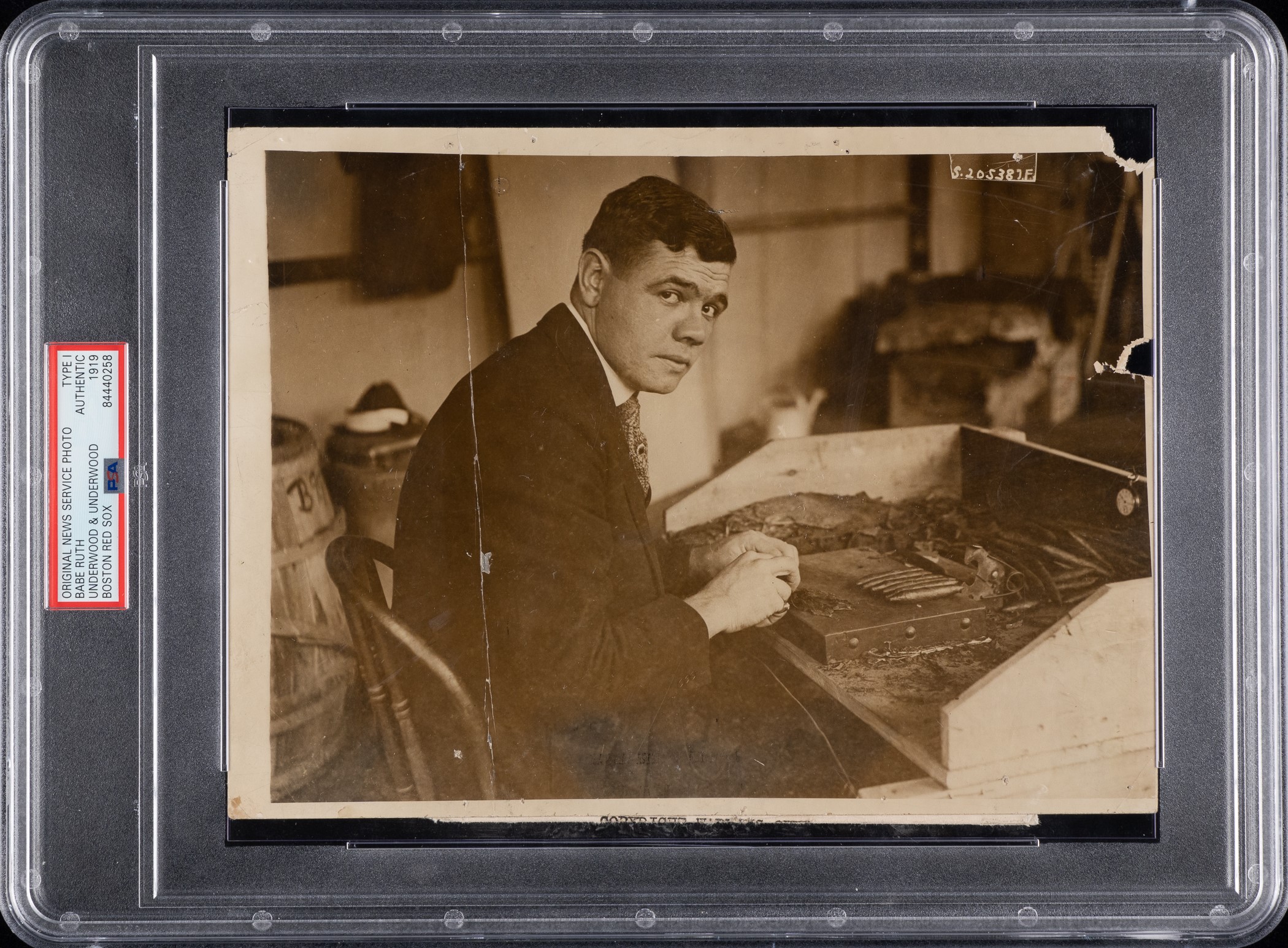 1919 Babe Ruth Original Underwood & Underwood Photograph PSA/DNA Type I ...