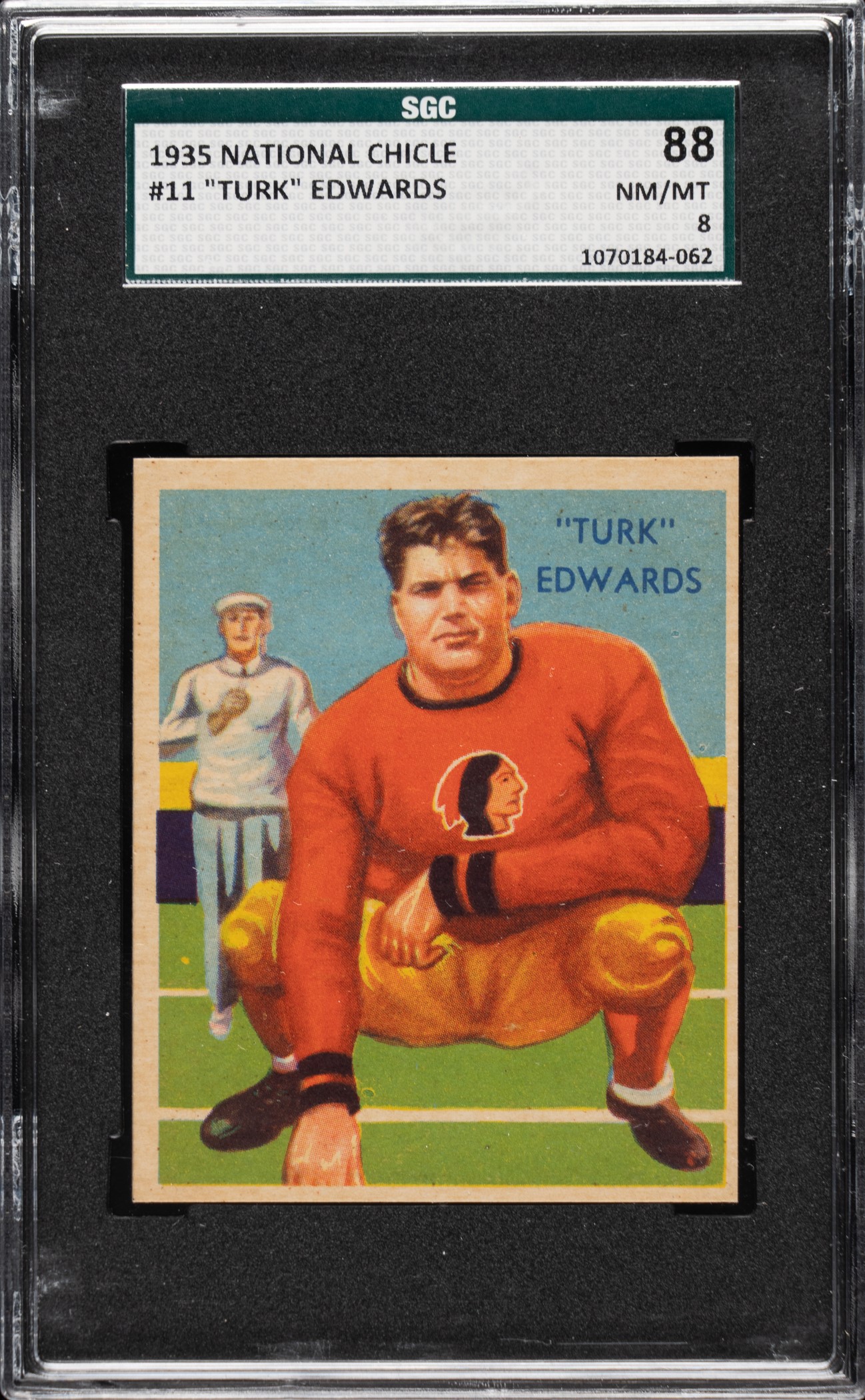 1935 R331 National Chicle Football #11 Turk Edwards Rookie SGC NM/MT 88 ...