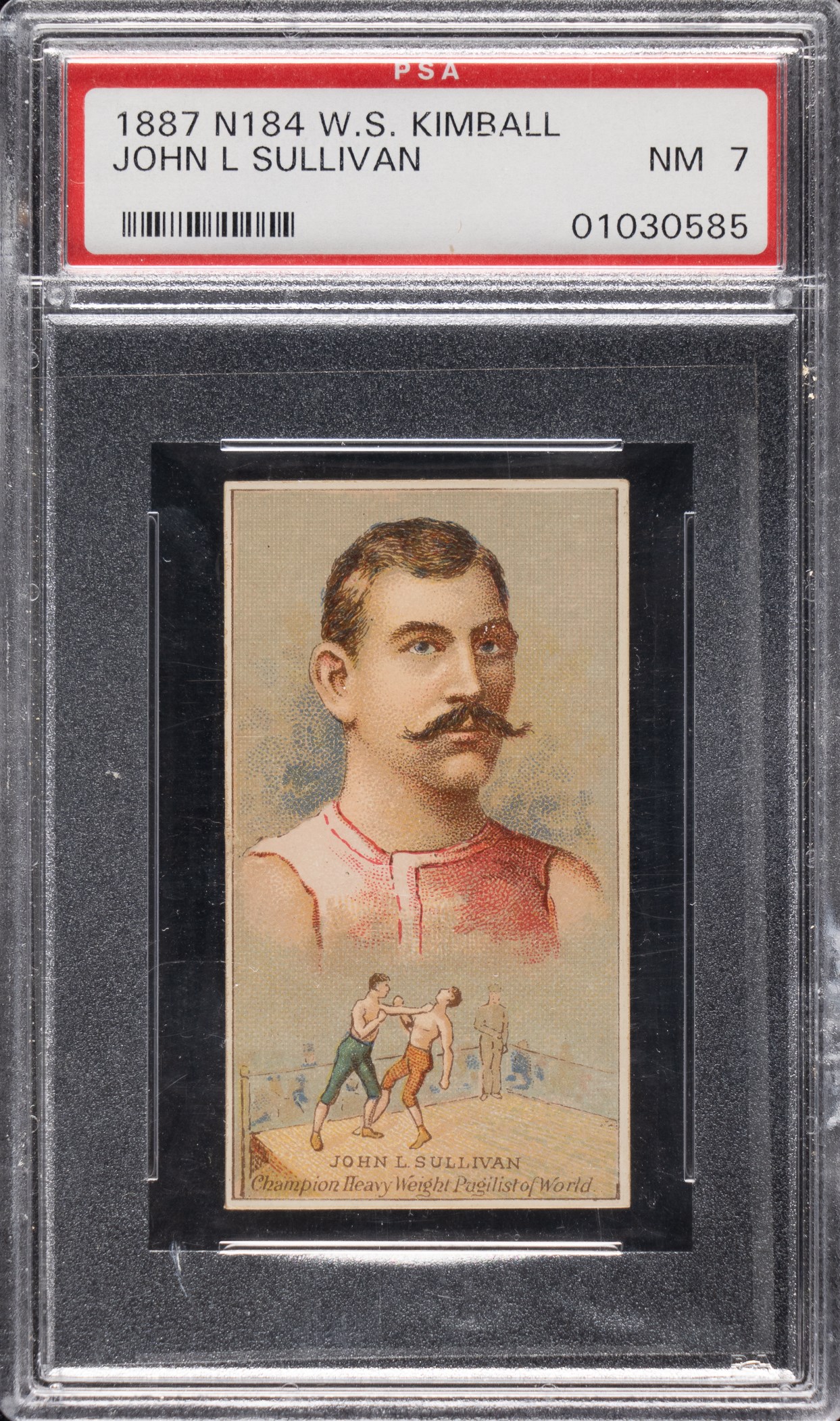 1887 N184 W. S. Kimball Champions John Sullivan PSA NM 7 - 1 of 2 ...