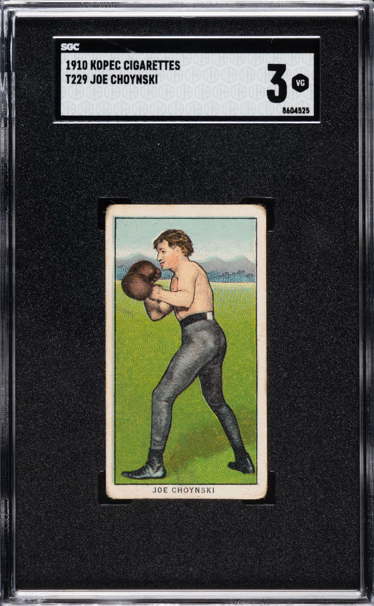 1910 T229 Kopec Cigarettes Boxing Joe Choynski SGC VG 3 | REA Archive