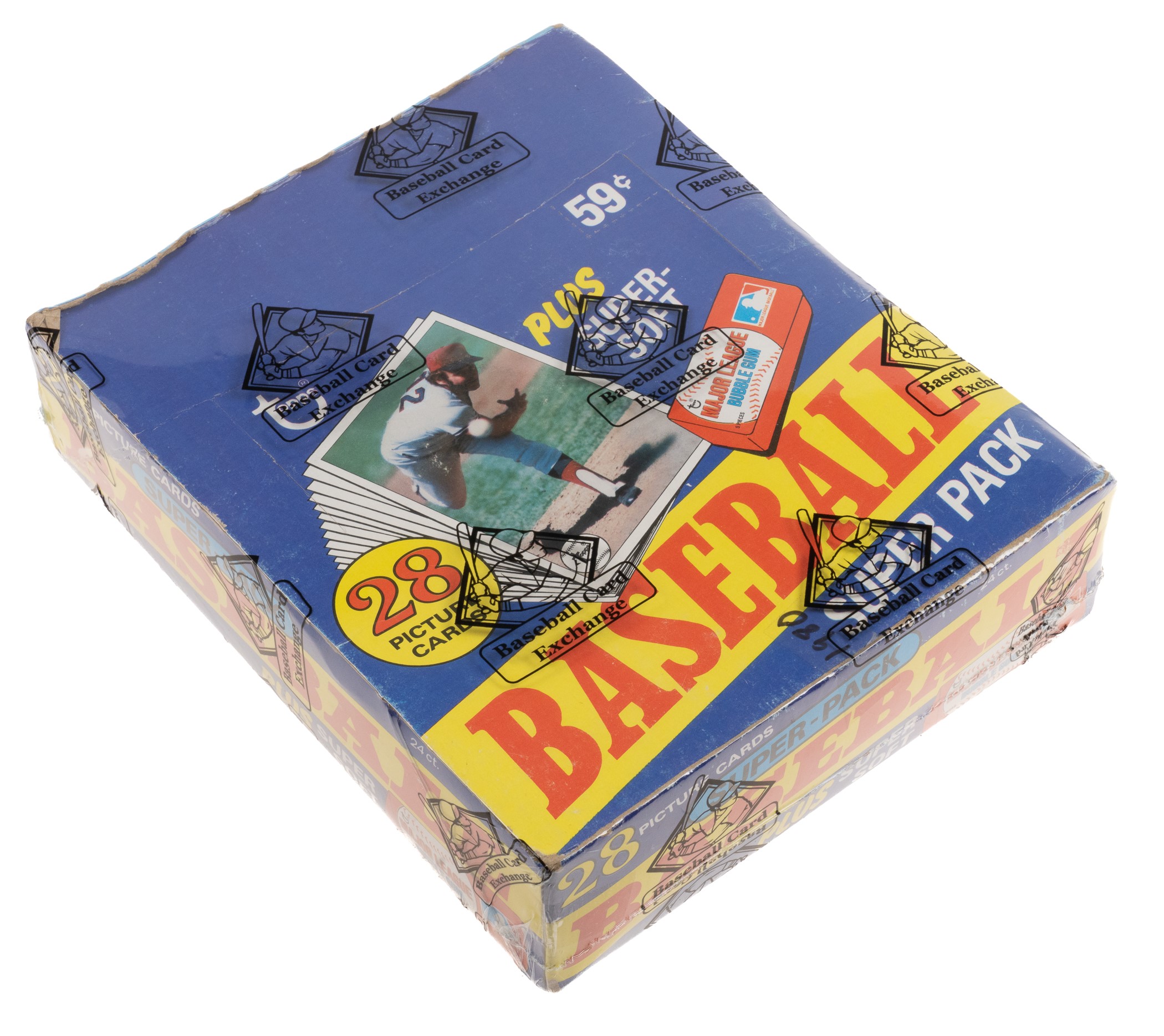 1980 Topps Unopened Super Cello Pack Box (24 Packs) - BBCE - Rickey ...