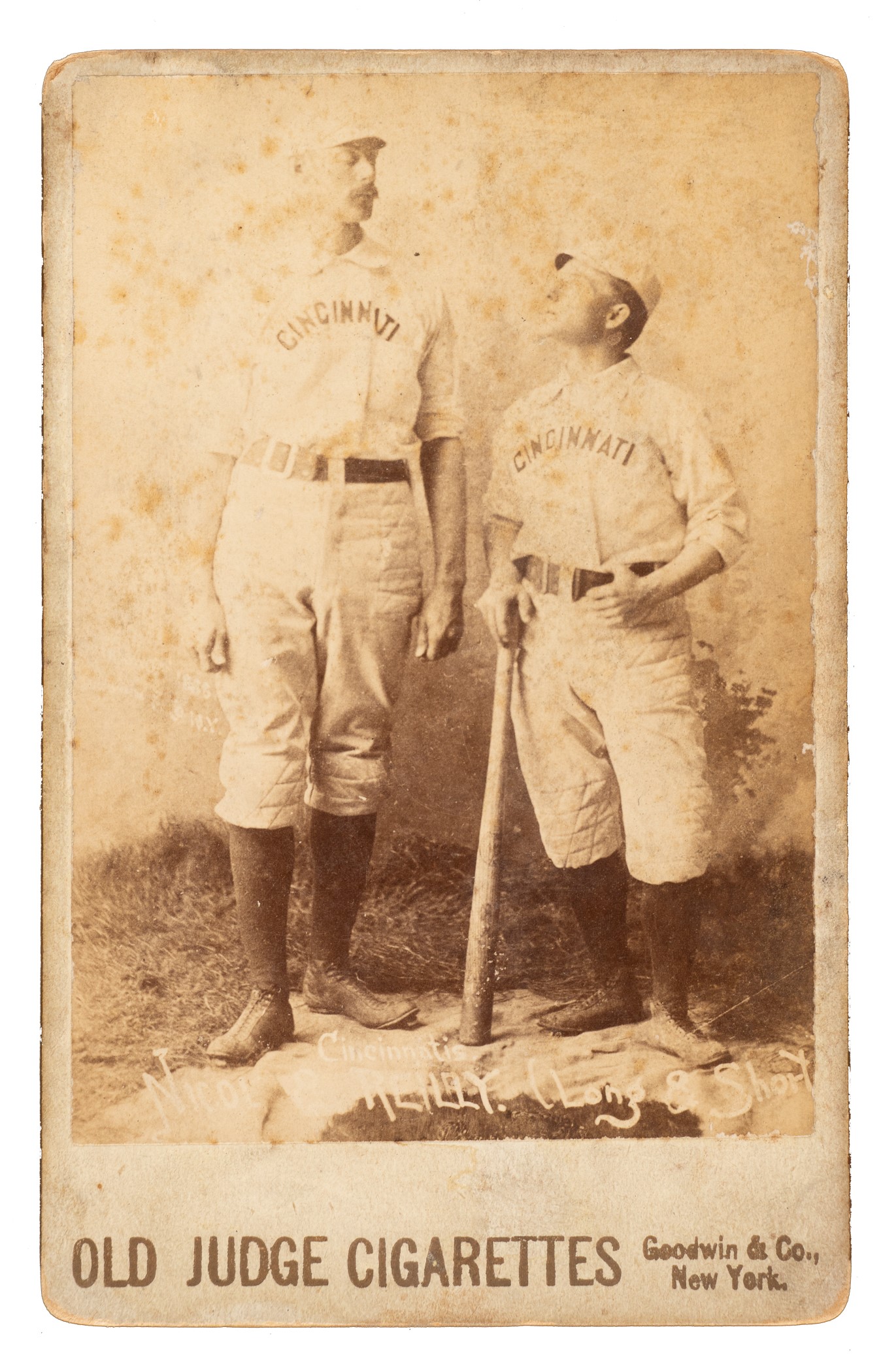 1888 N173 Old Judge Cabinet Hugh Nicol & John Reilly "Long & Short ...