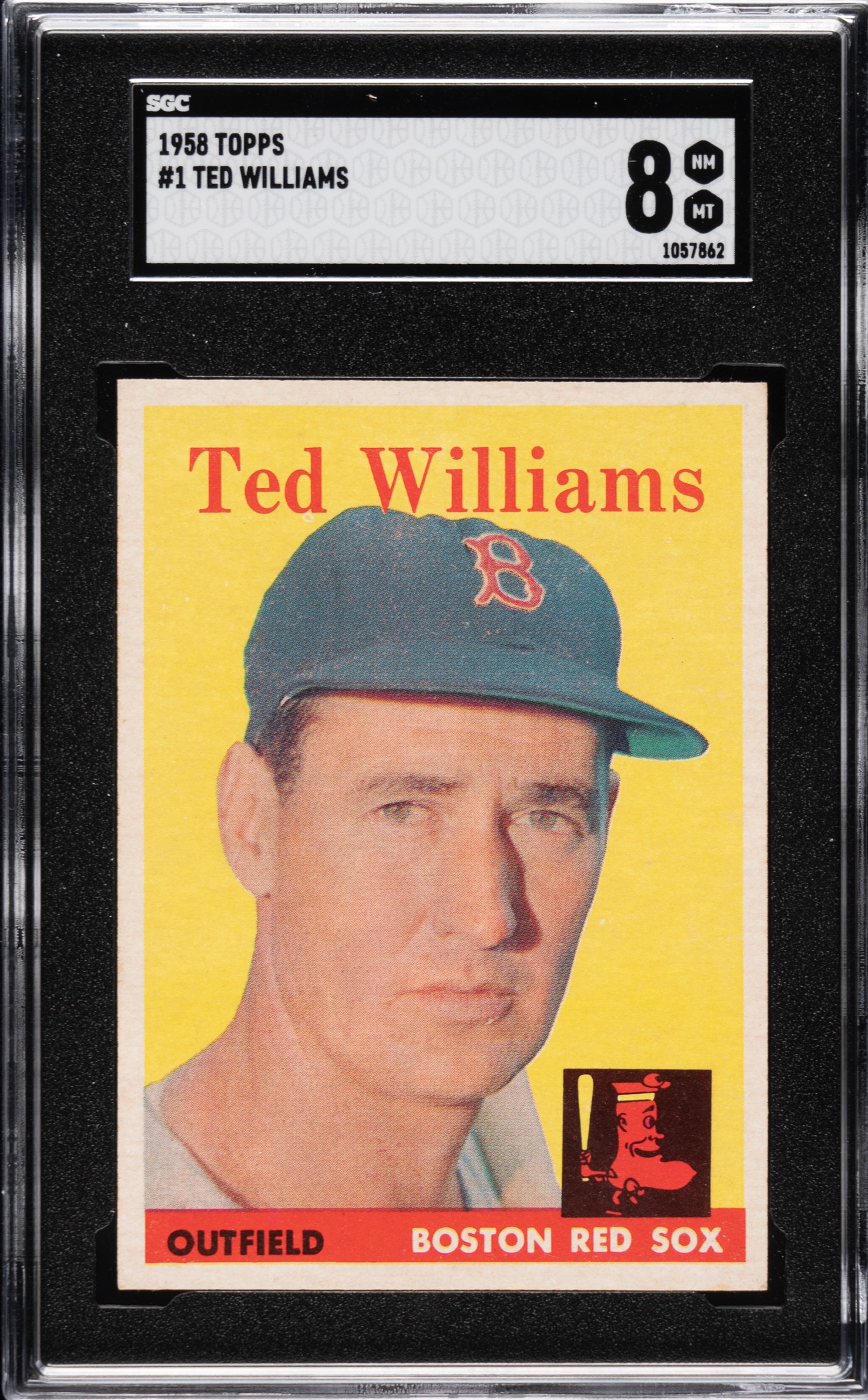 1958 Topps #1 Ted Williams SGC NM/MT 8 | REA Archive