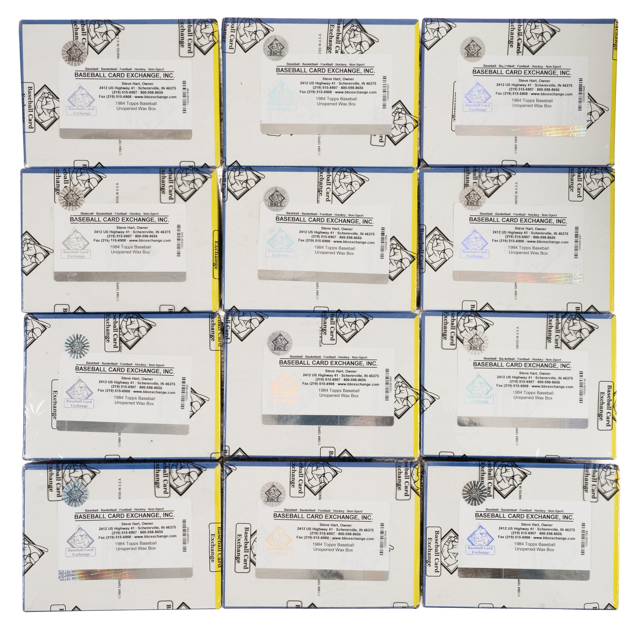 1984 Topps Original Wax Case (20 Unopened Boxes) - BBCE | REA Archive