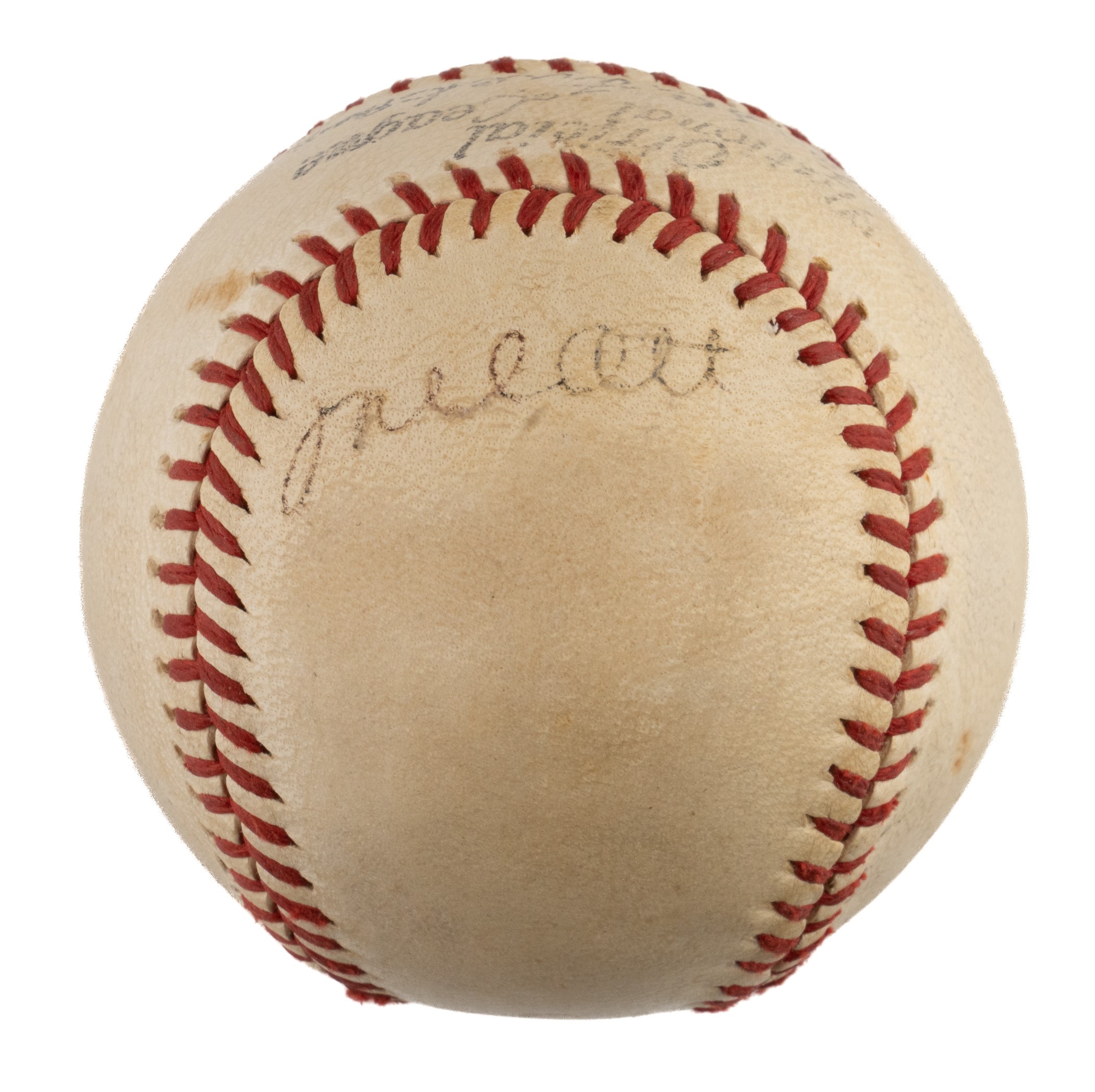 Mel Ott Signed Baseball - Displays as a Single - Beckett | REA Archive