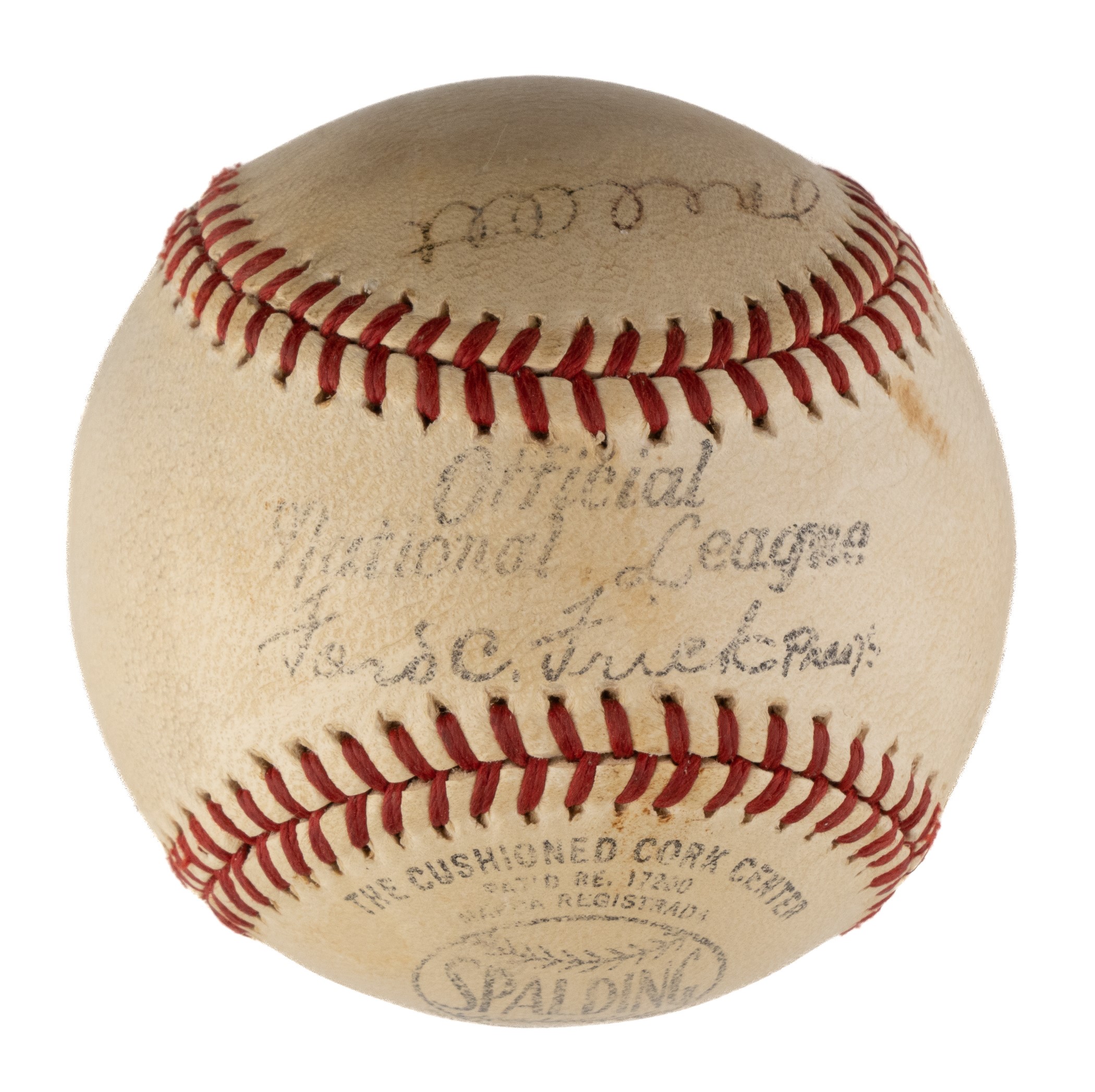Mel Ott Signed Baseball - Displays as a Single - Beckett | REA Archive
