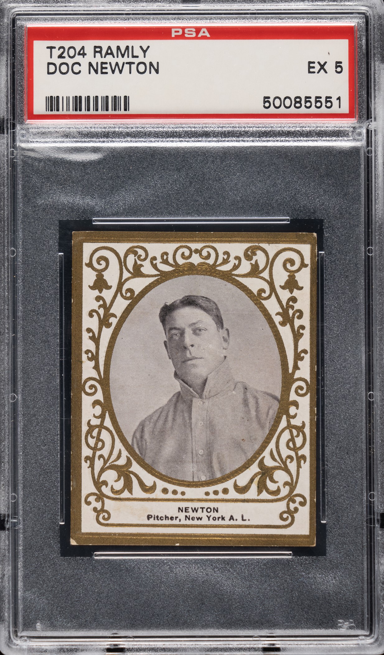 1909 T204 Ramly Tobacco Doc Newton PSA EX 5 | REA Archive