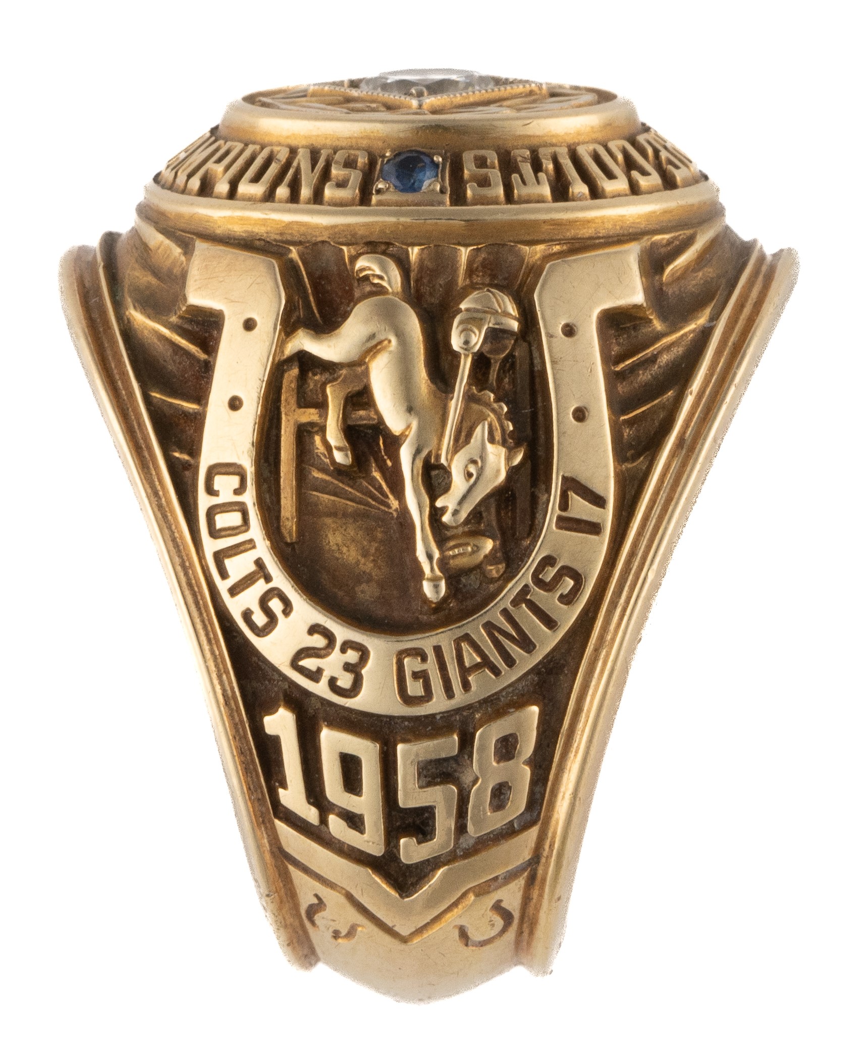 1958 Baltimore Colts NFL Championship Ring - "The Greatest Game Ever ...