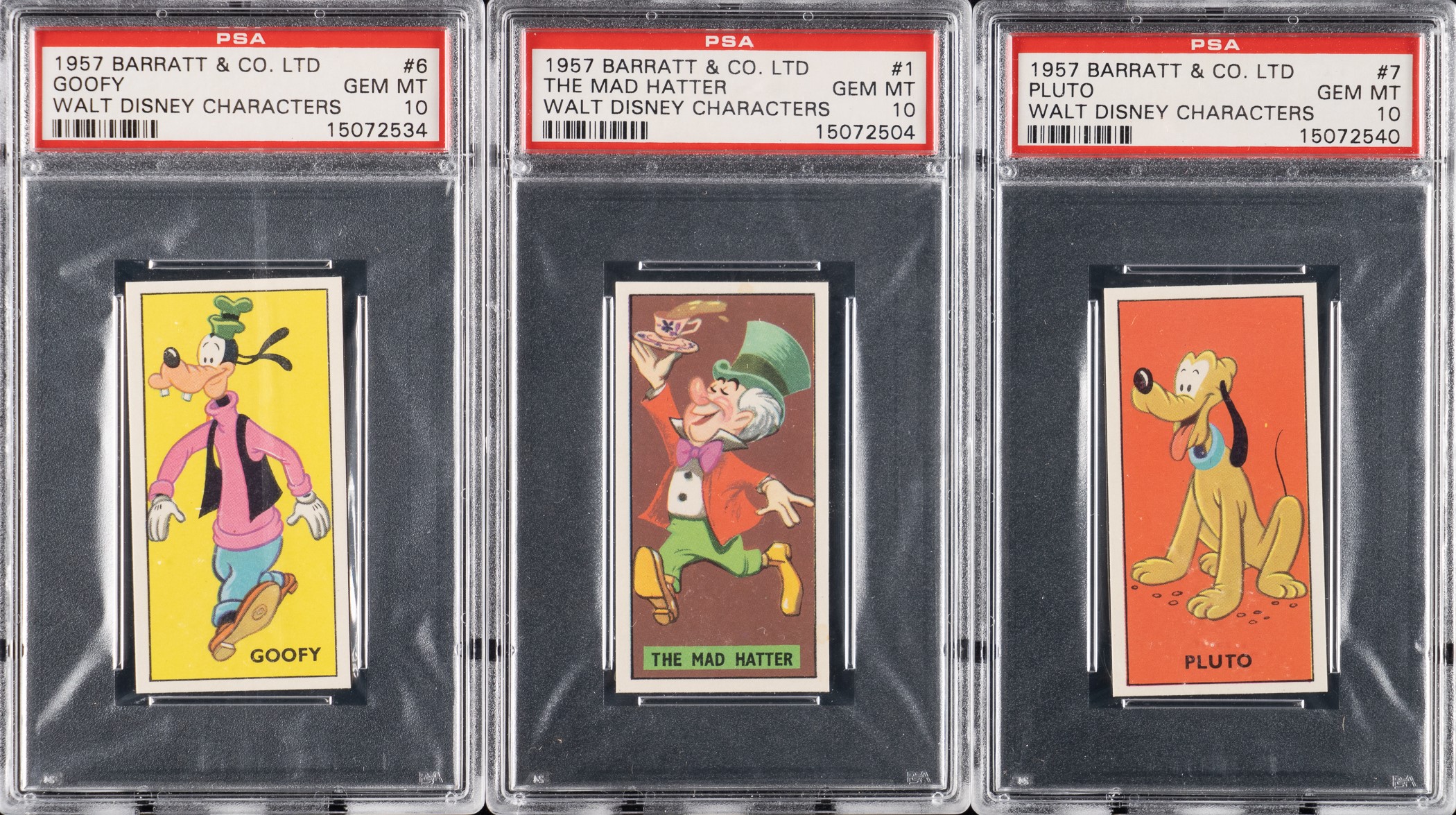 1957 Barratt & Co. Ltd. "Walt Disney Characters" PSA-Graded Complete ...