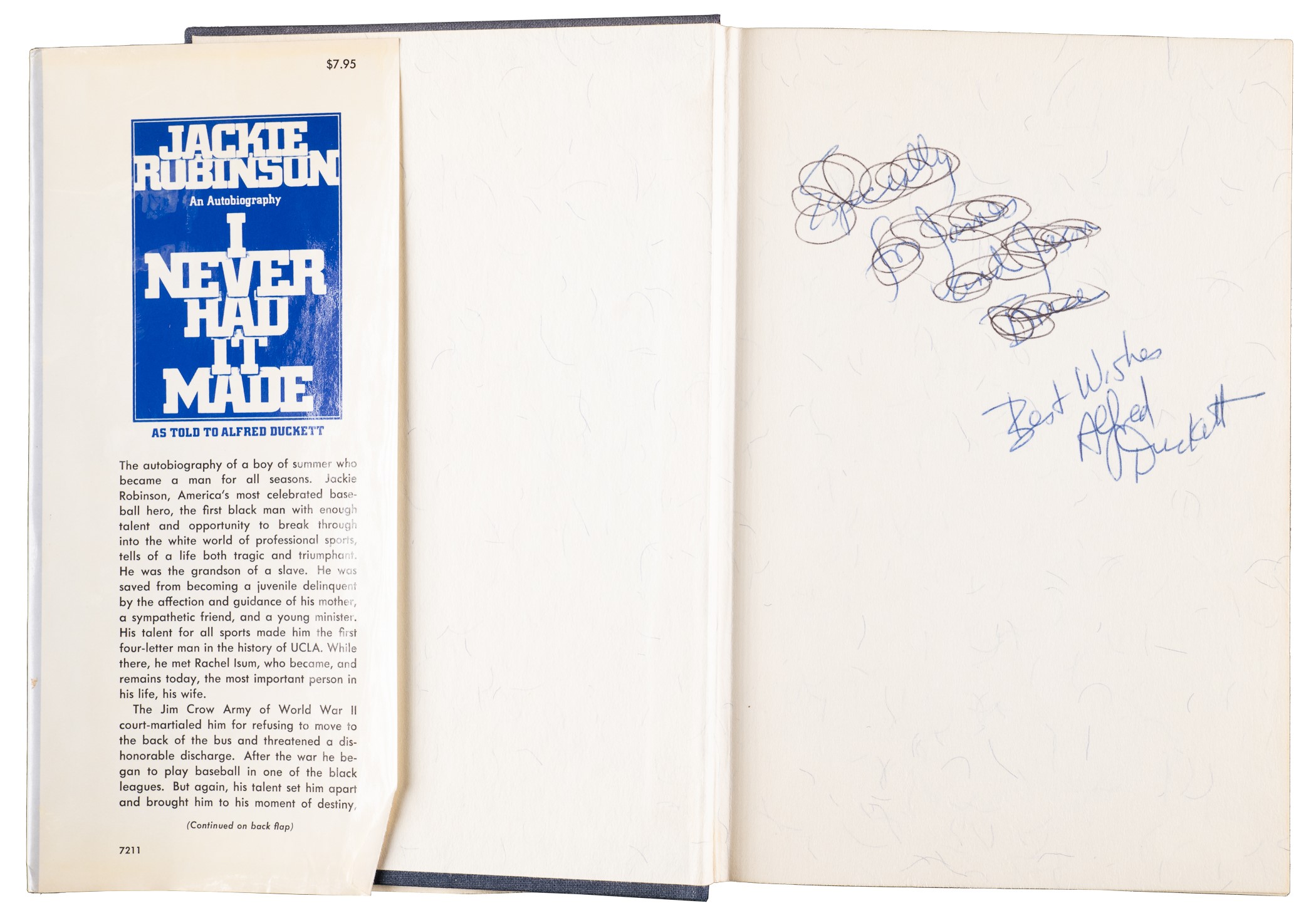 Jackie Robinson Autobiography "I Never Had It Made" Signed by Co-Writer ...