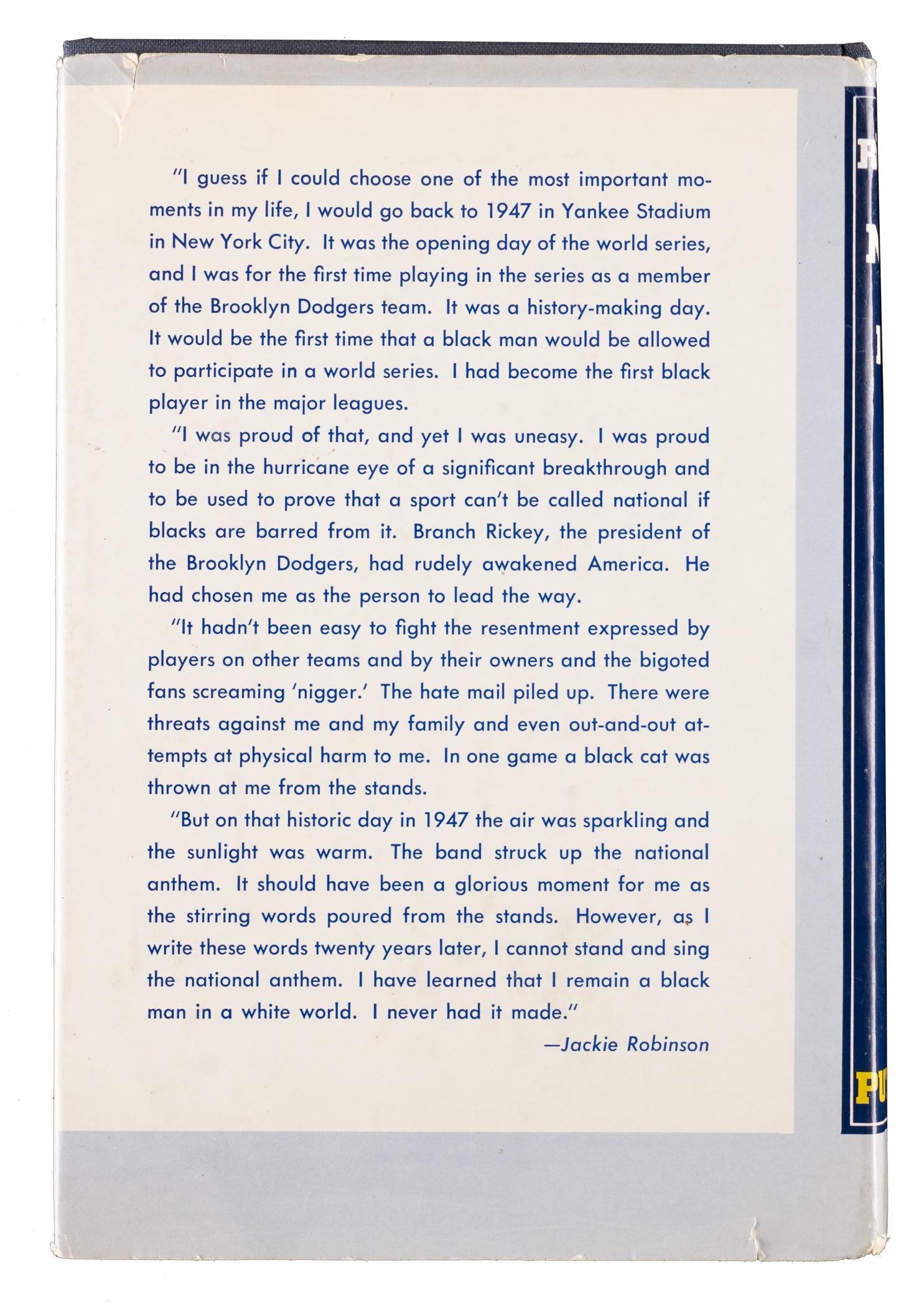 Jackie Robinson Autobiography "I Never Had It Made" Signed by Co-Writer ...